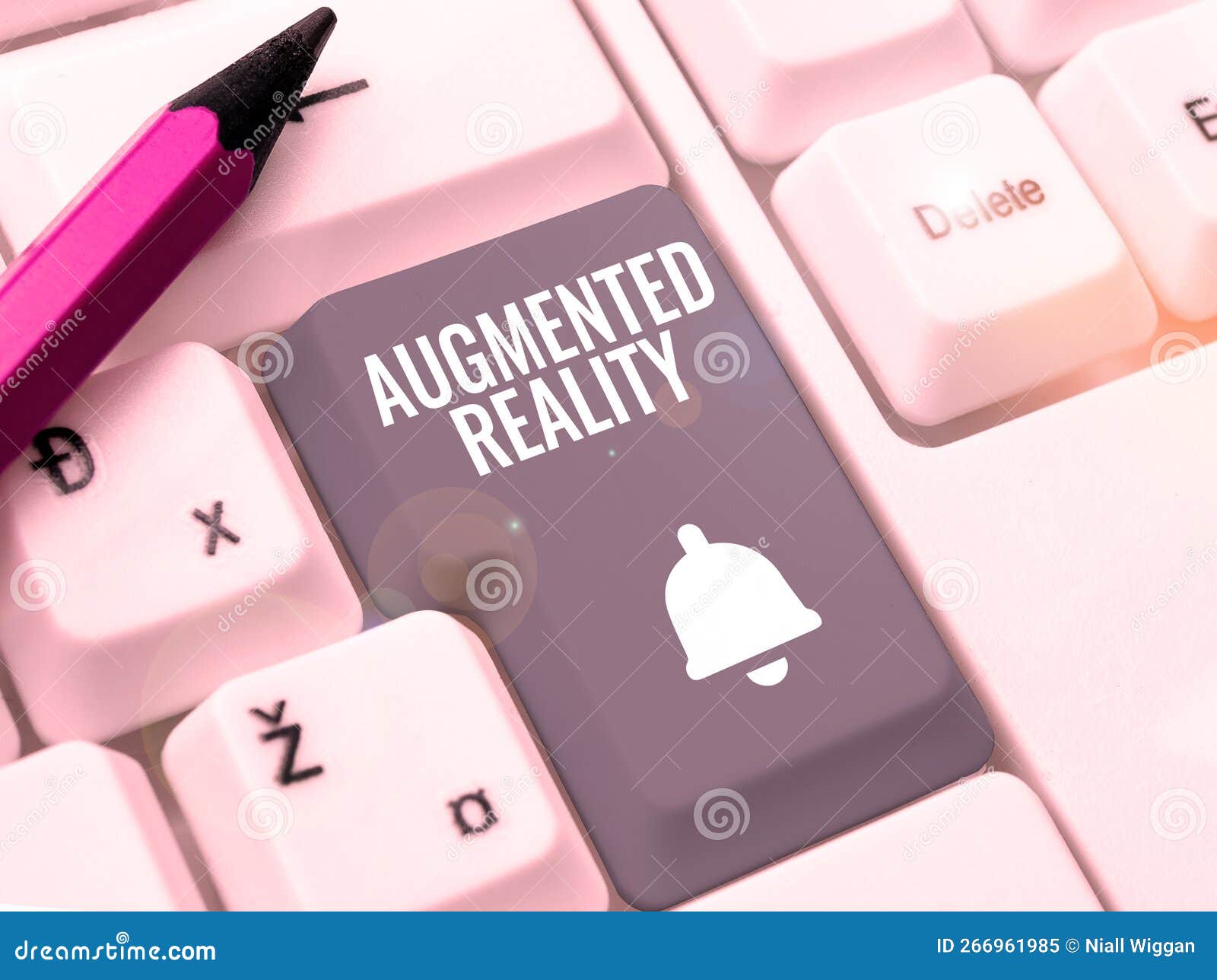 Text Sign Showing Augmented Reality. Concept Meaning Technology that ...