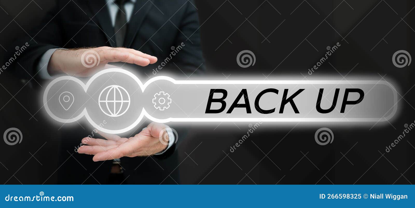 Text Sign Showing Back Up. Concept Meaning Saving Important Data into ...