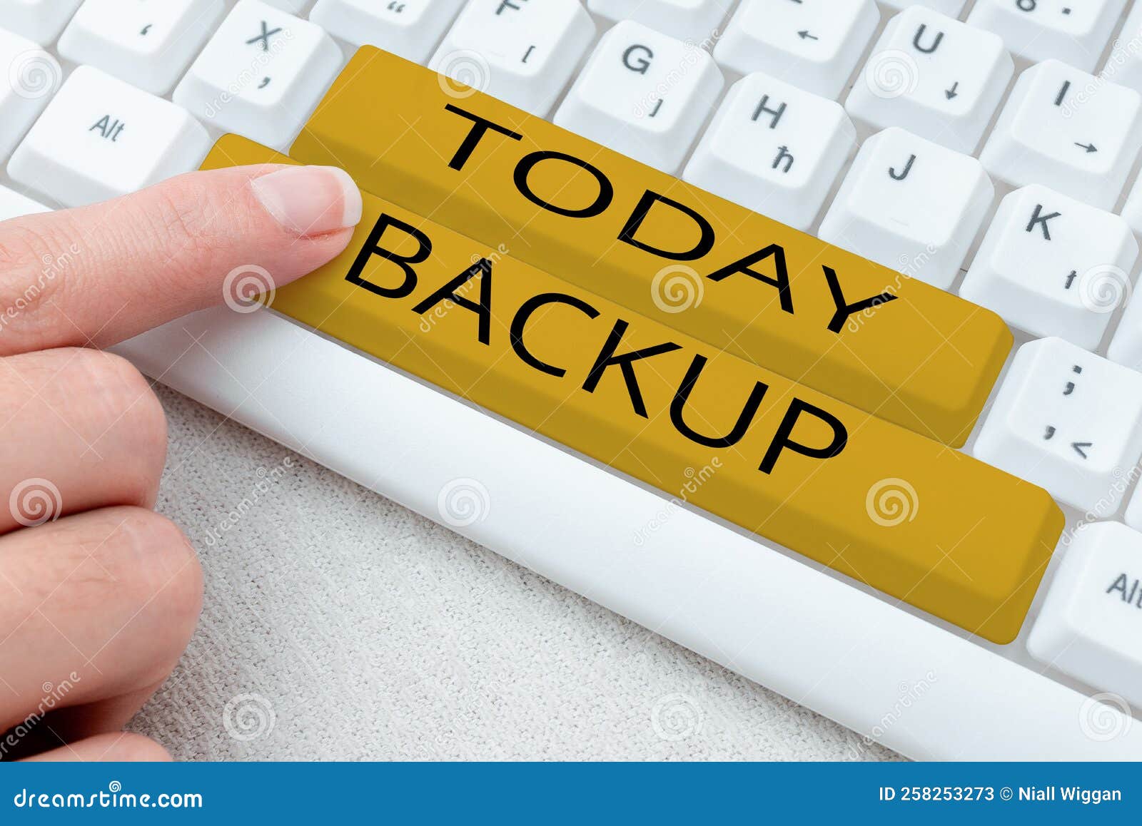 Text Sign Showing Backup. Word for Process that Protects Important ...