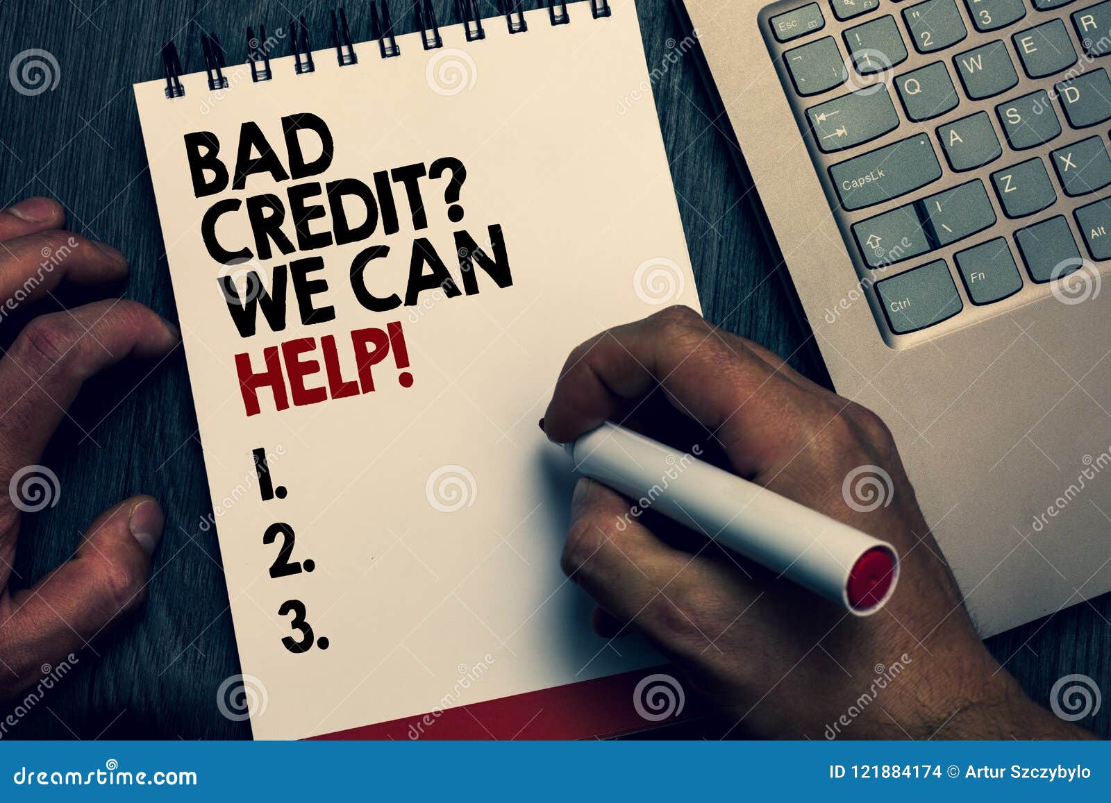 Text Sign Showing Bad Credit Question we Can Help. Conceptual Photo ... Text Sign Showing Bad Credit Question we Can Help. Conceptual Photo ...