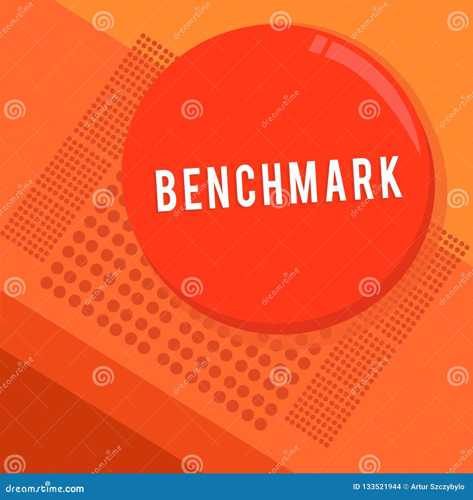 Text Sign Showing Benchmark. Conceptual Photo Standard or Point of ...