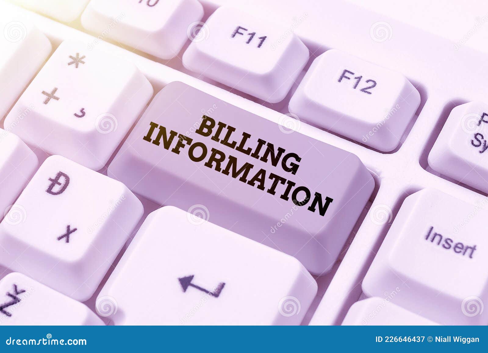 Text Sign Showing Billing Information. Word Written on Address ...