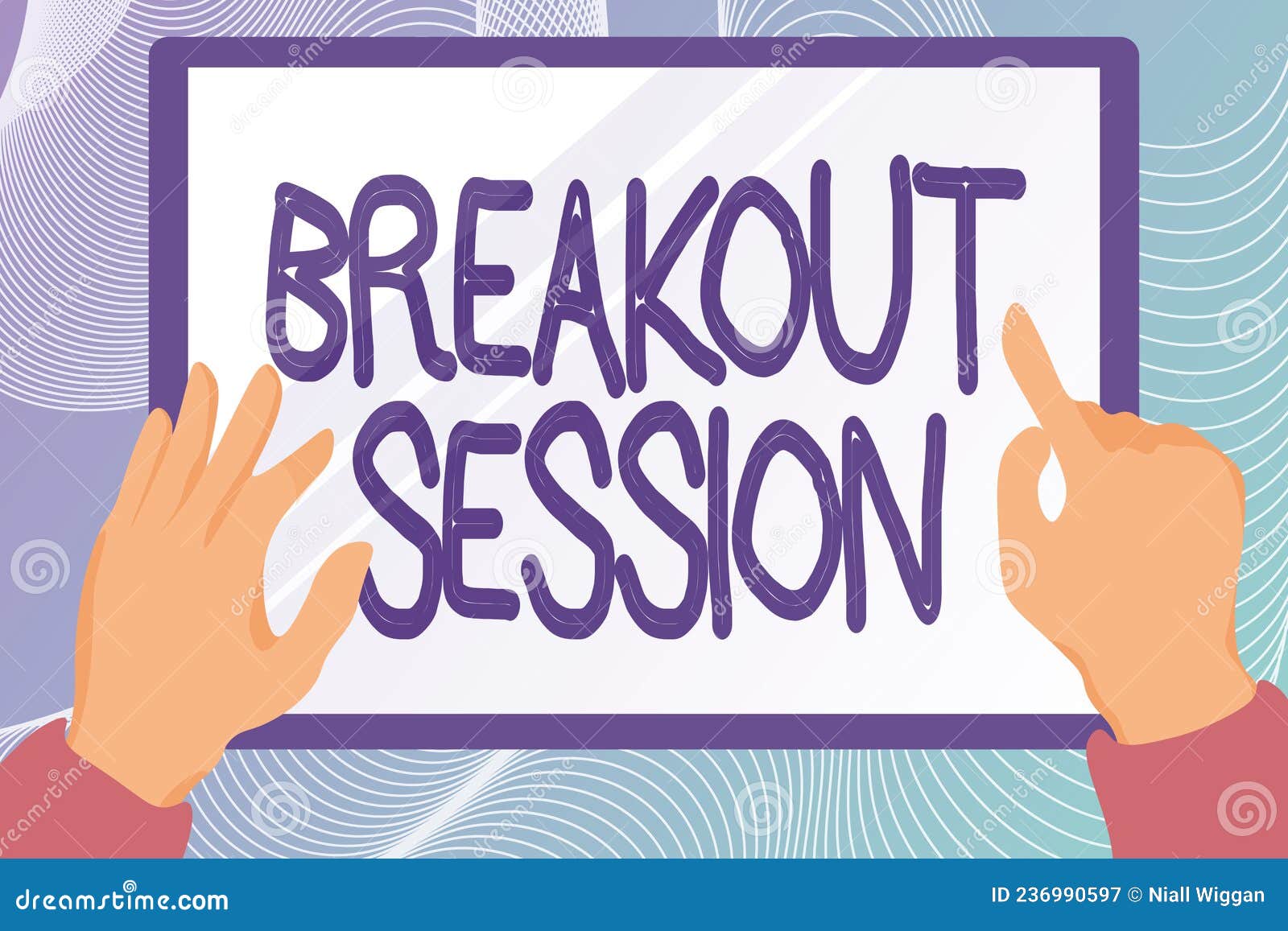 Text Sign Showing Breakout Session. Word for Workshop Discussion or ...