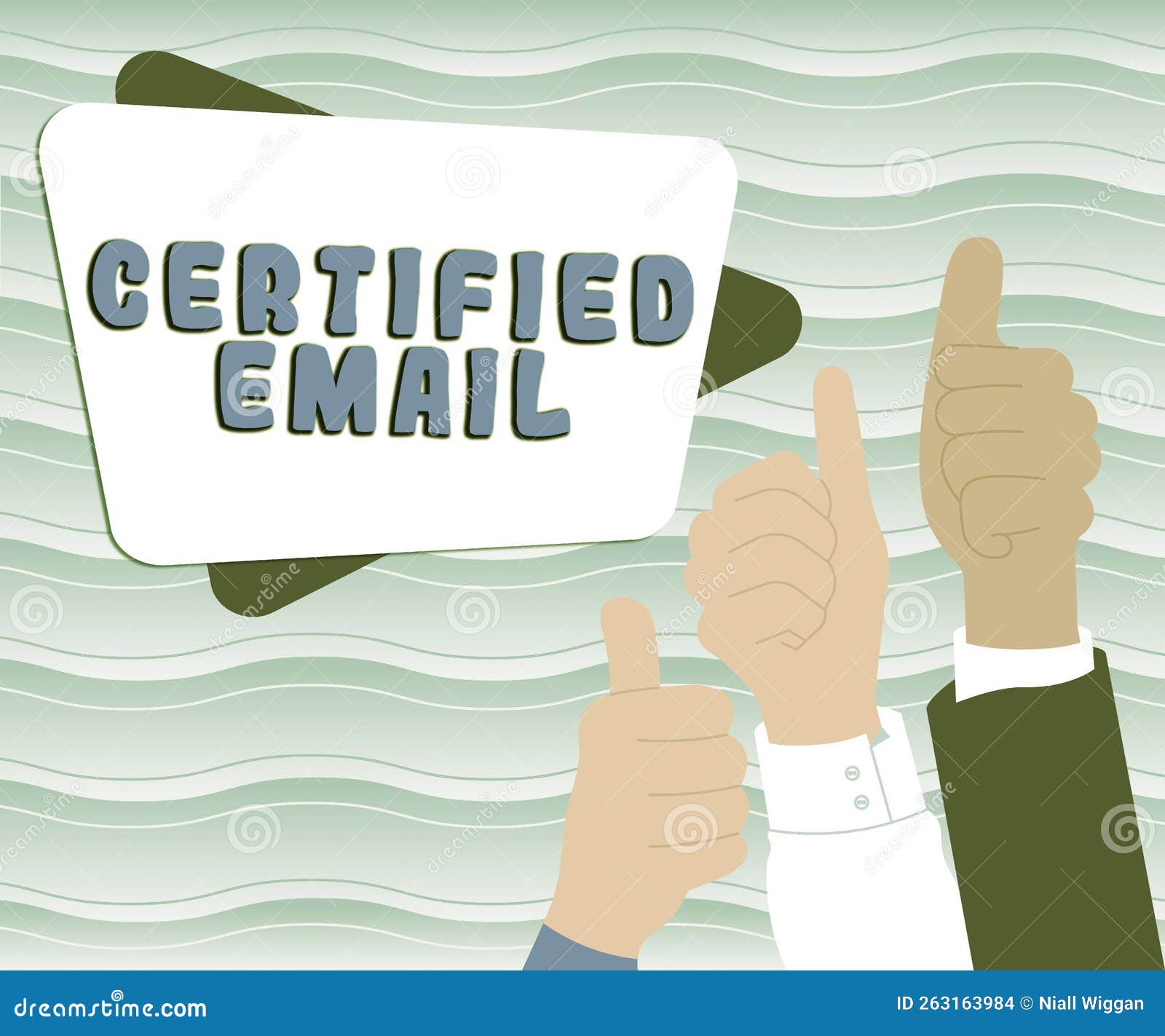 Text Sign Showing Certified Email. Conceptual Photo Email Whose Sending ...