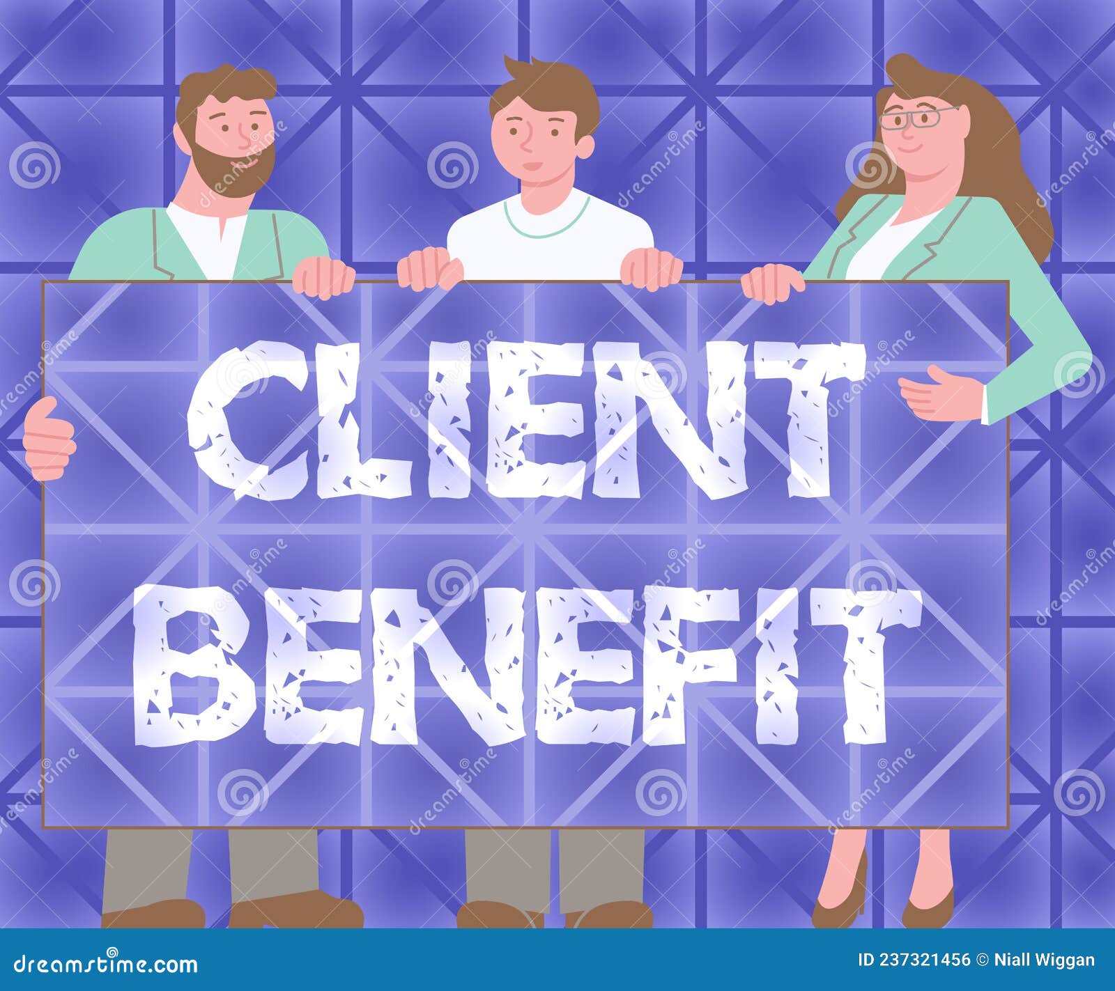 Conceptual Display Client Benefit. Business Idea the Real or Perceived ...