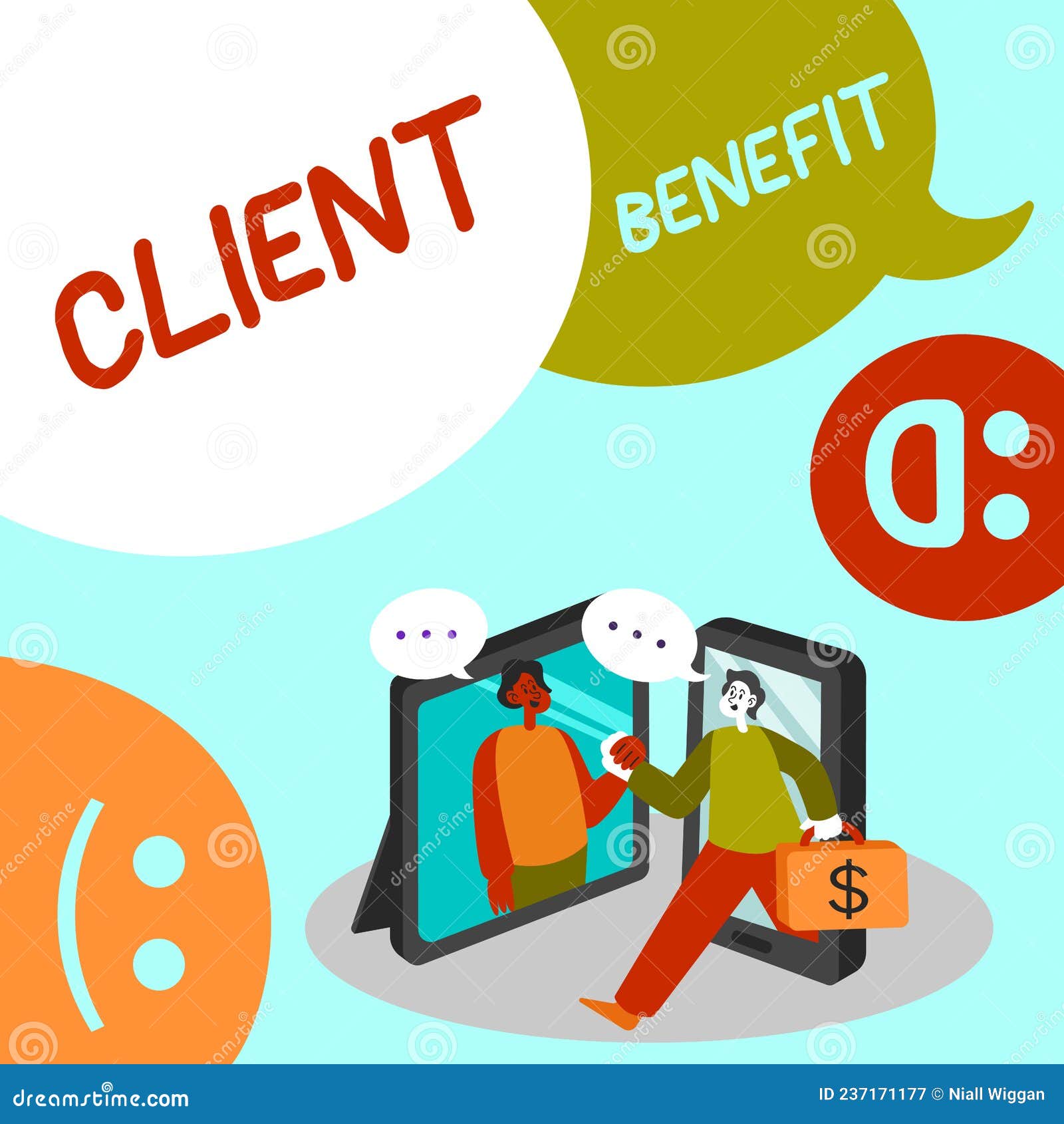 Text Sign Showing Client Benefit. Word for the Real or Perceived Value ...