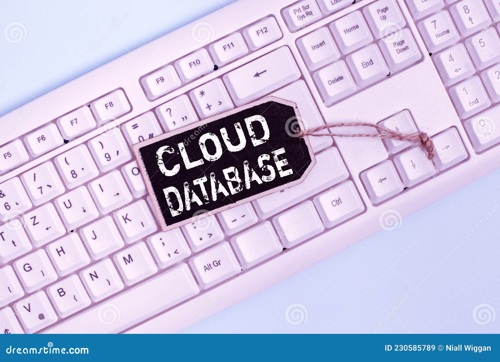 Text Sign Showing Cloud Database. Word for Optimized or Built for a Virtualized Computing ...