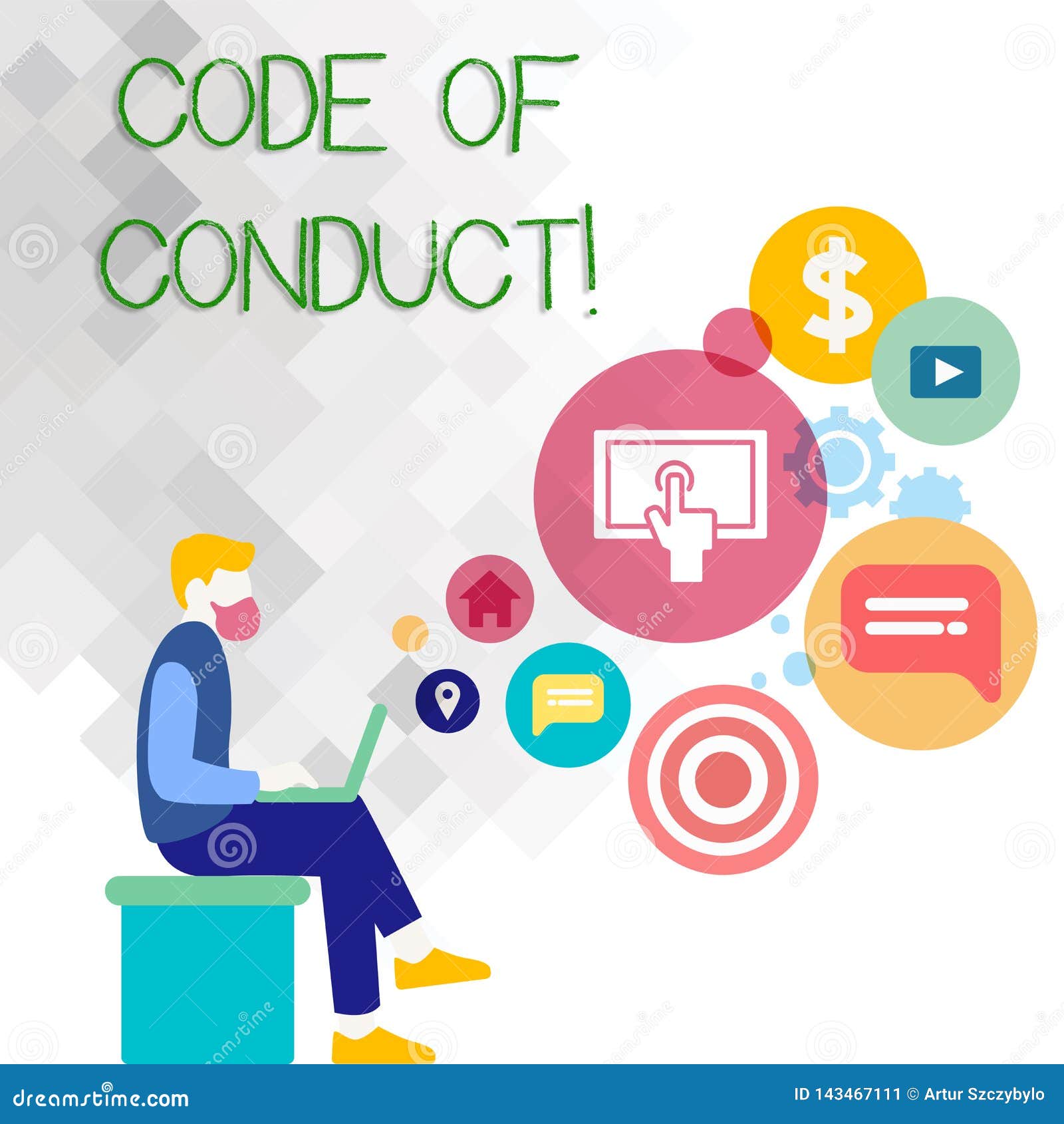 Text Sign Showing Code of Conduct. Conceptual Photo Follow Principles ... Text Sign Showing Code of Conduct. Conceptual Photo Follow Principles ...