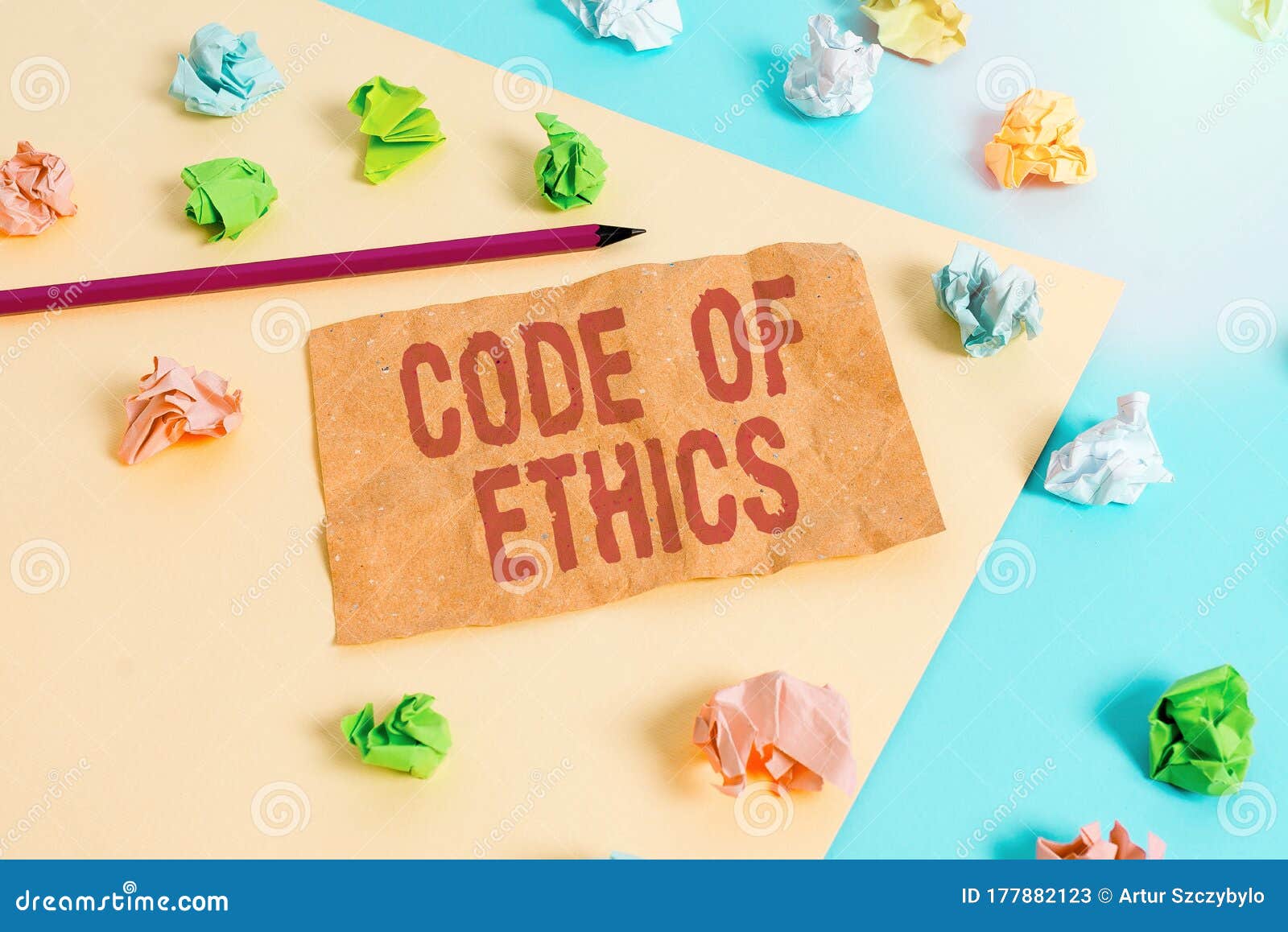 Text Sign Showing Code of Ethics. Conceptual Photo Basic Guide for ...