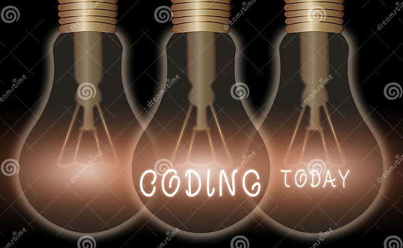 Text Sign Showing Coding Conceptual Photo Assigning Code To Something For Classification