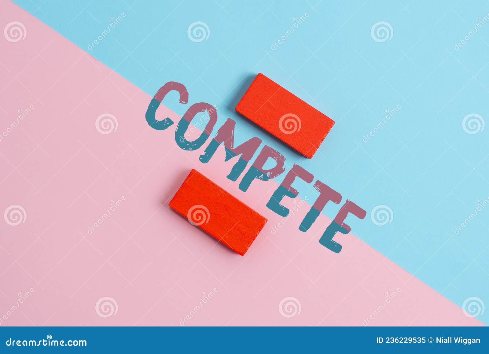 Text Sign Showing Compete. Internet Concept Win Something by Defeating ...