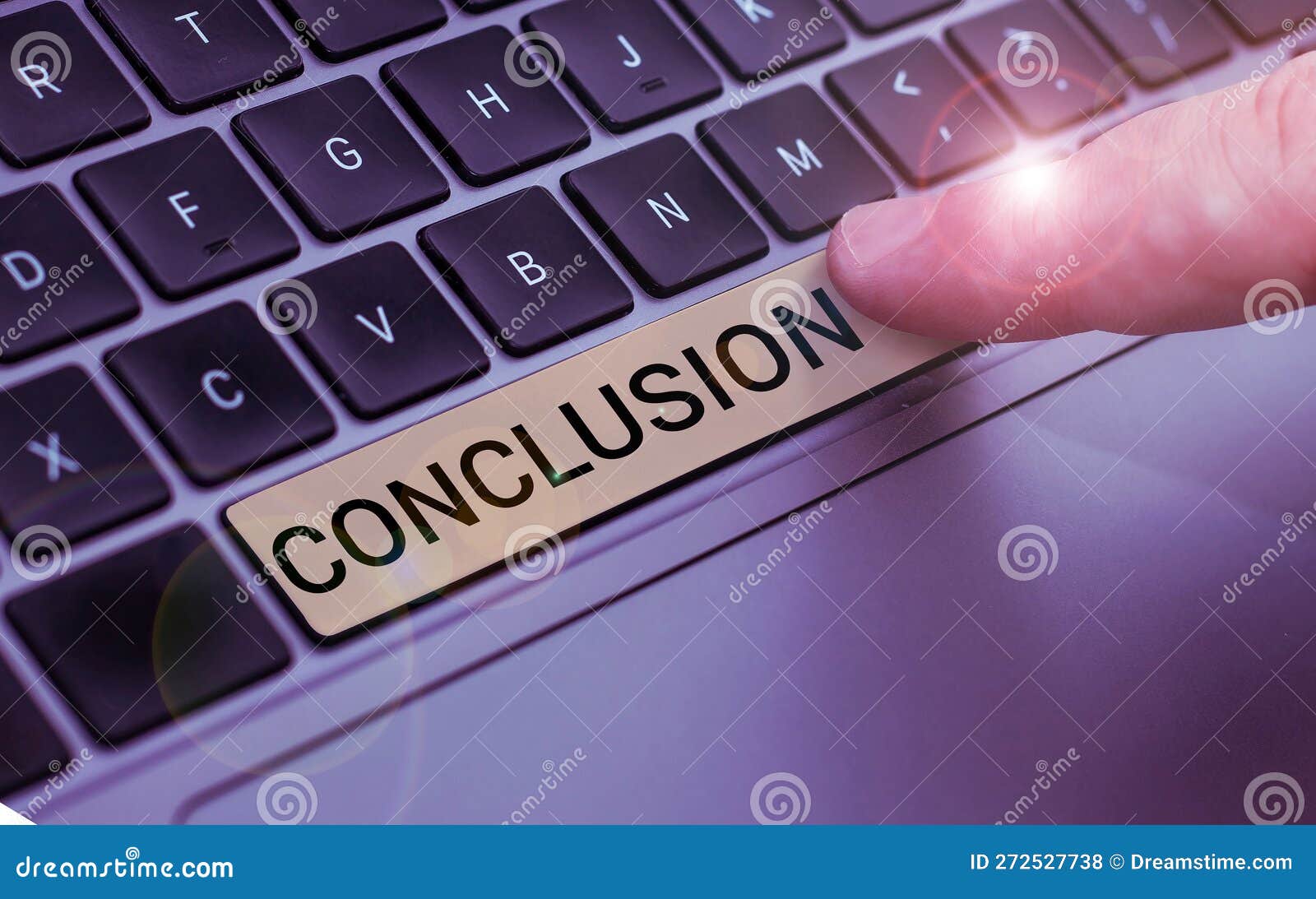 Text Sign Showing Conclusion. Word for Results Analysis Final Decision ...