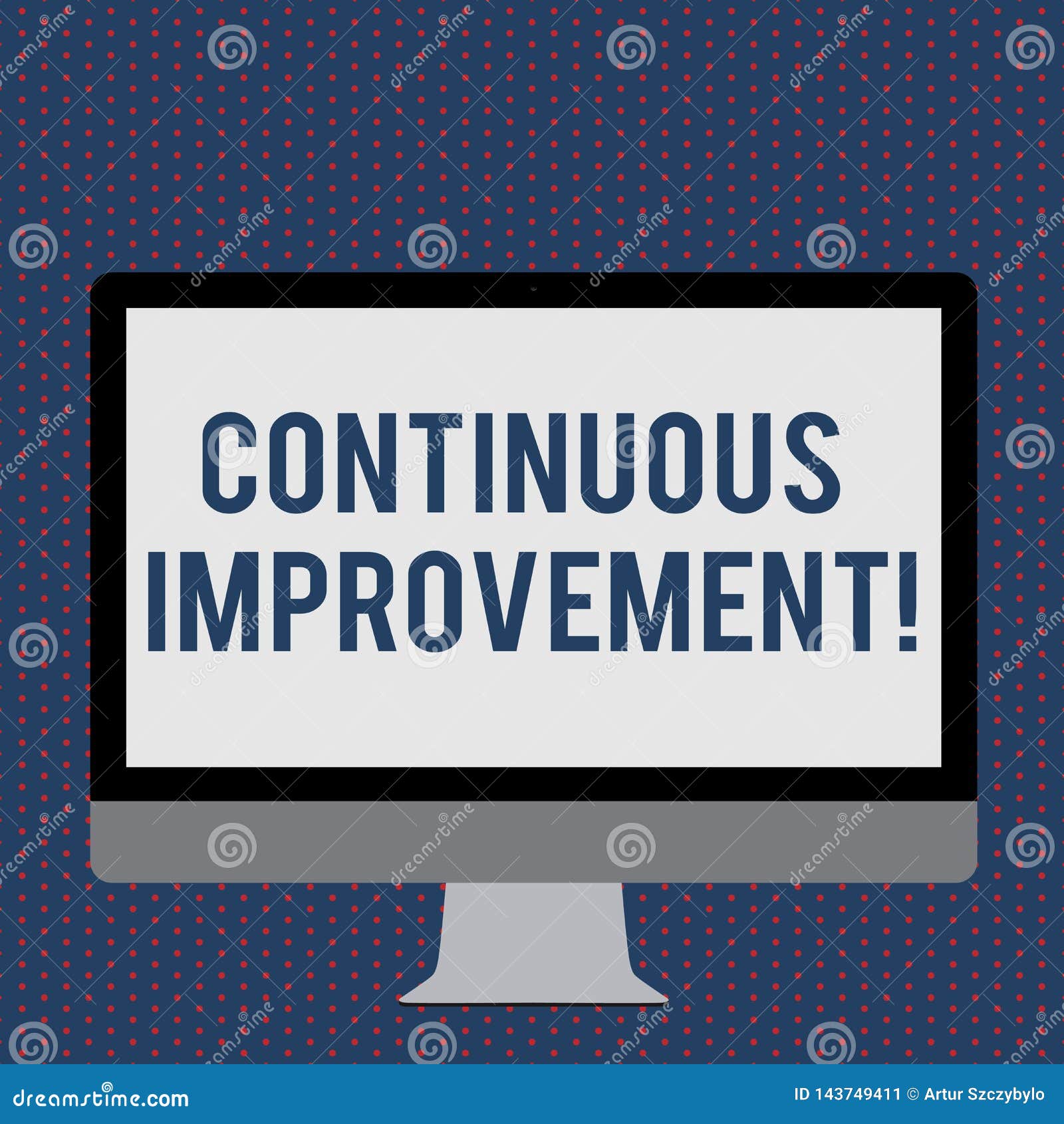 Text Sign Showing Continuous Improvement. Conceptual Photo Involves ...