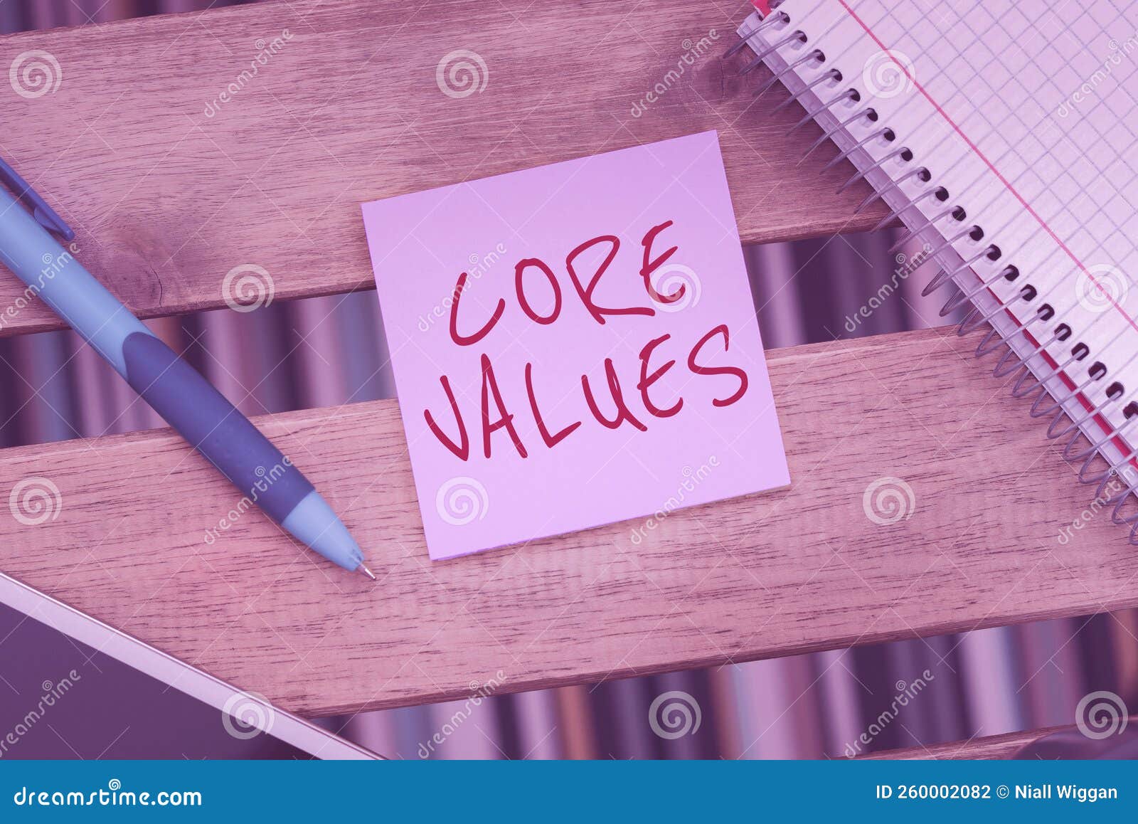 Conceptual Display Core Values. Word for Principles Which Guide and ...