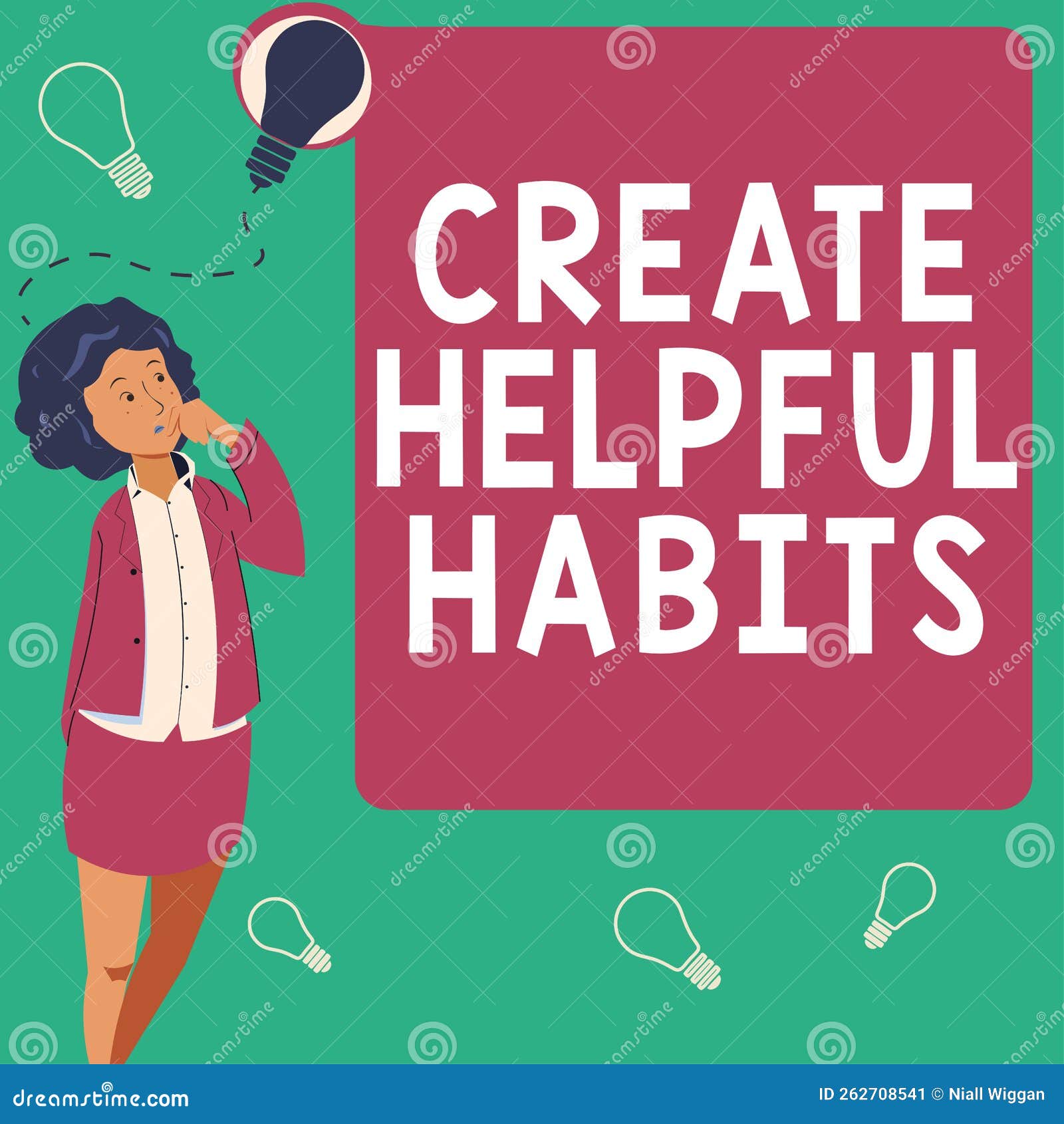 Text Sign Showing Create Helpful Habits. Business Showcase Develop a ...