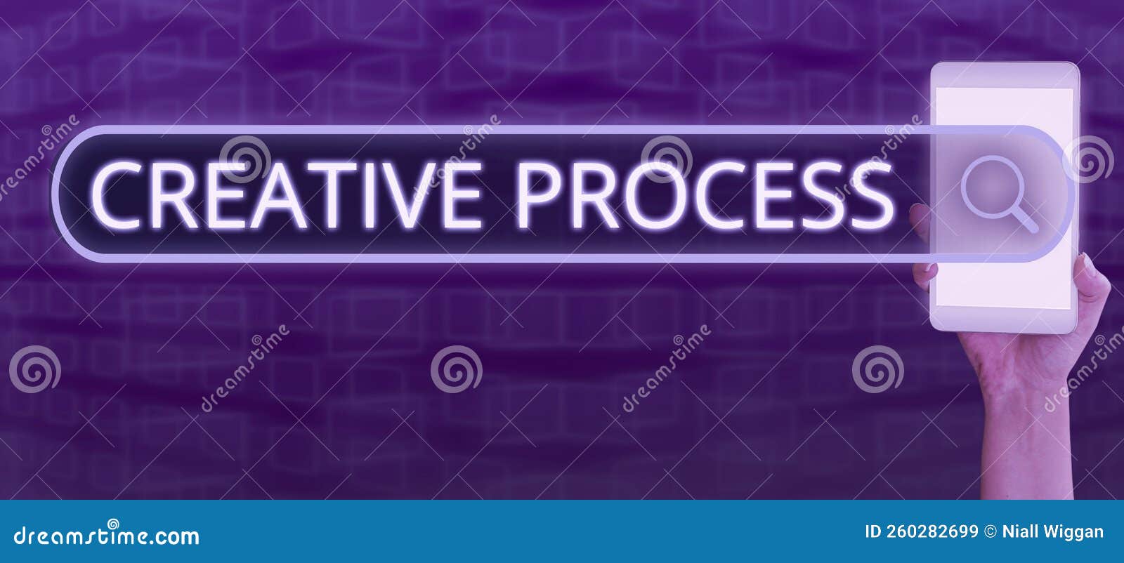 Text Sign Showing Creative Process. Internet Concept Connecting Ideas ...