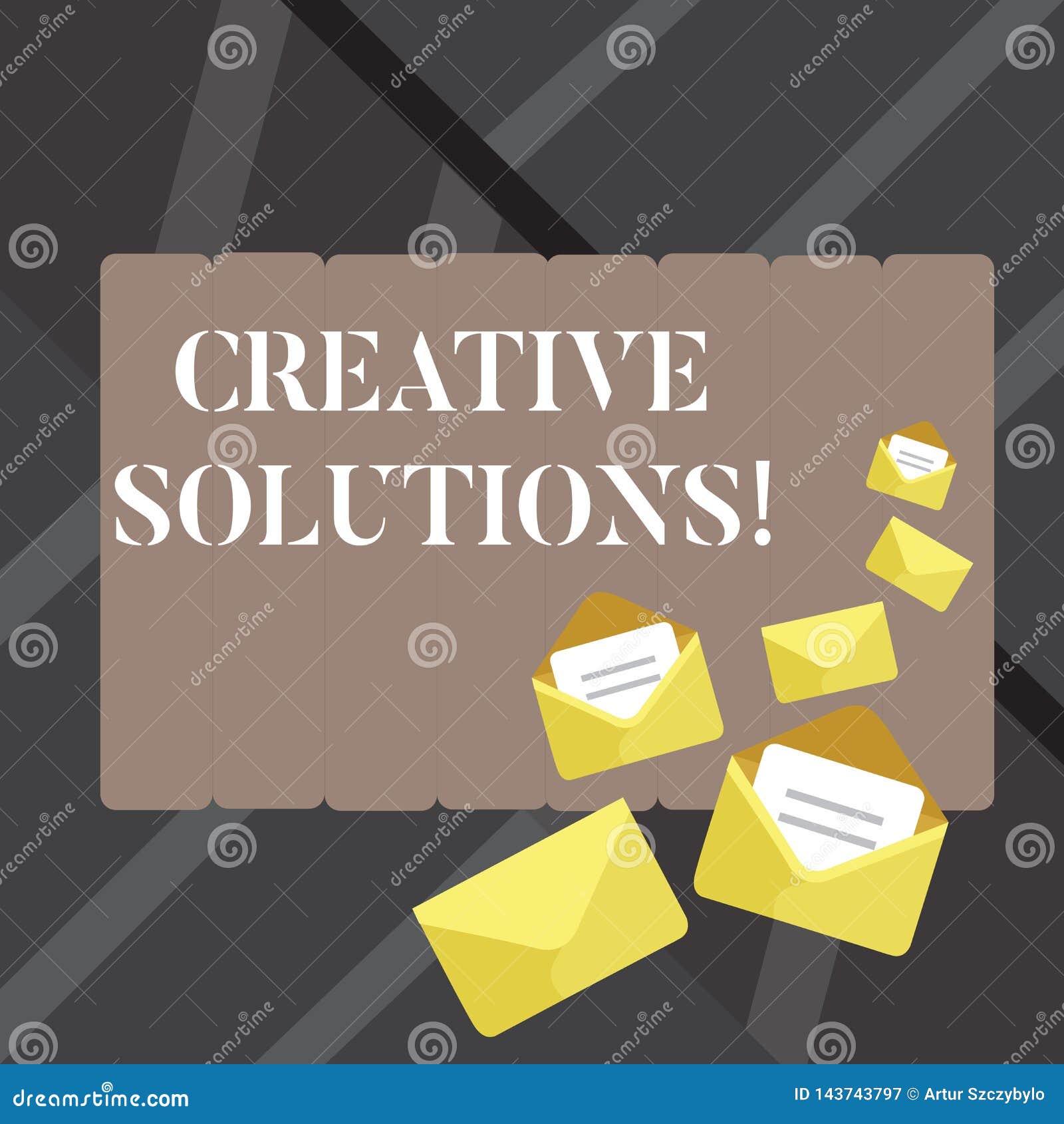 Text Sign Showing Creative Solutions. Conceptual Photo Mental Process ...