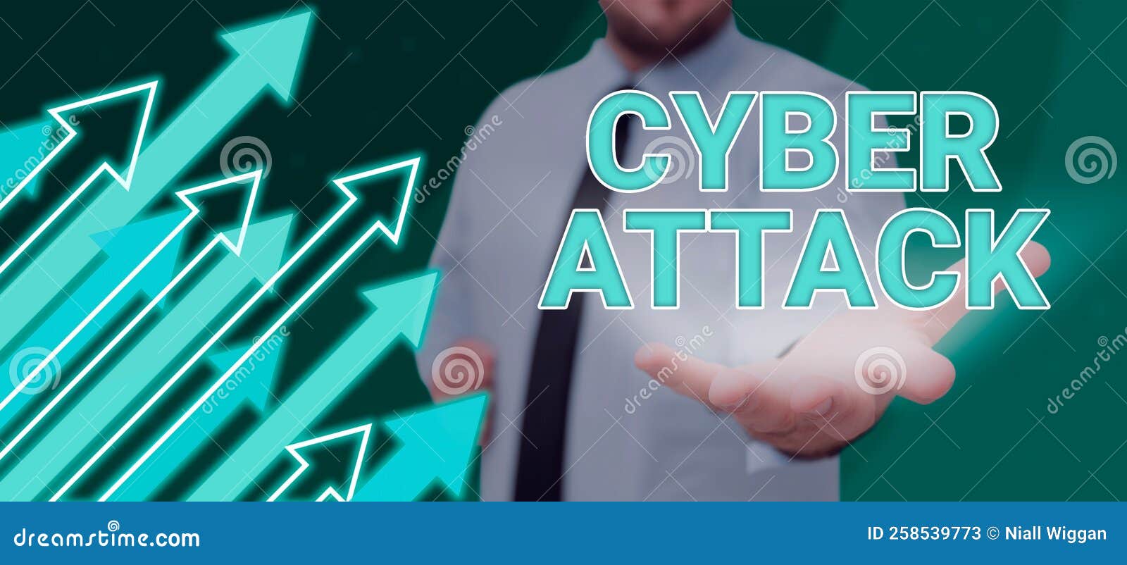 Text Sign Showing Cyber Attack. Word for an Attempt by Hackers To ...