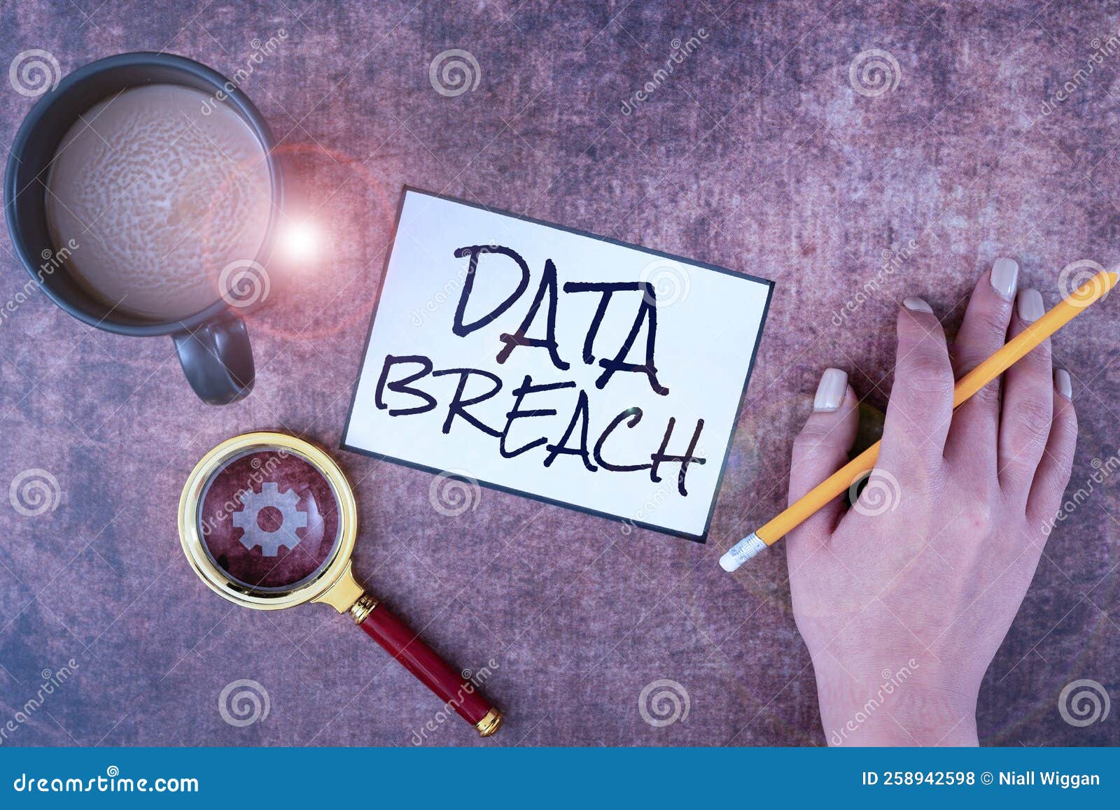 Text Sign Showing Data Breach. Internet Concept Unauthorized Release of ...