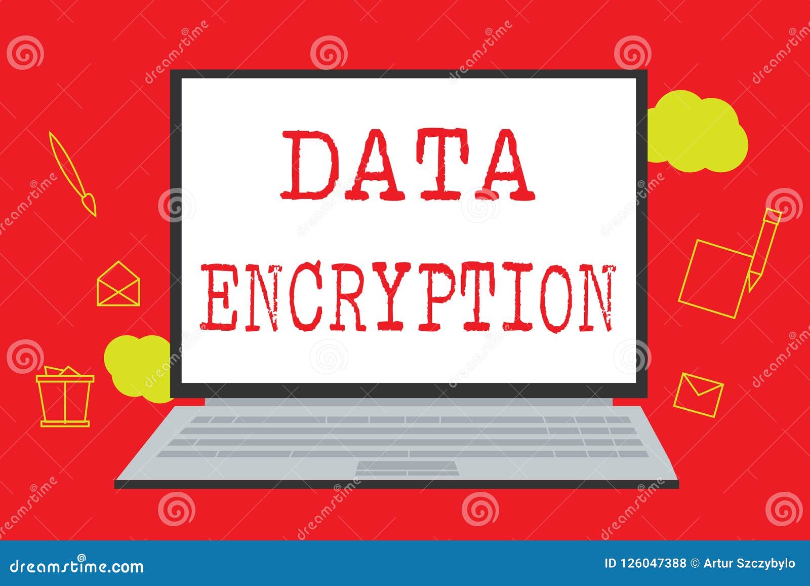 Text Sign Showing Data Encryption Conceptual Photo Symmetric Key Algorithm For The Encrypting