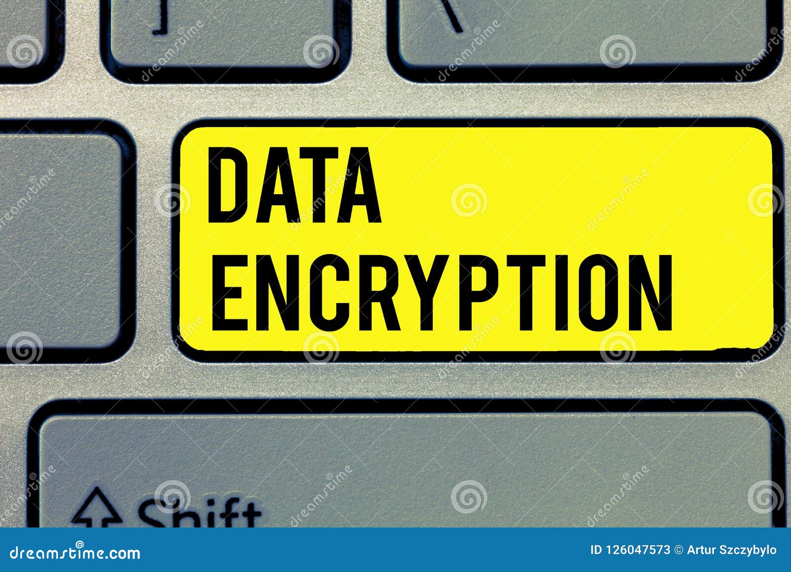 Text Sign Showing Data Encryption Conceptual Photo Symmetric Key Algorithm For The Encrypting