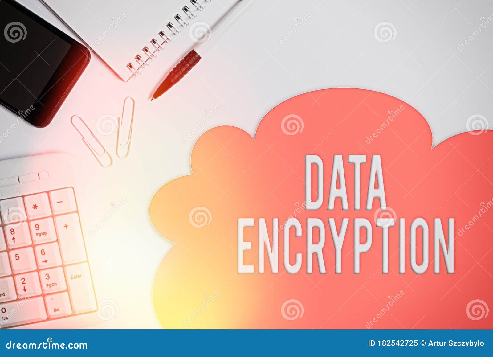 Text Sign Showing Data Encryption Conceptual Photo Symmetrickey Algorithm For The Encrypting