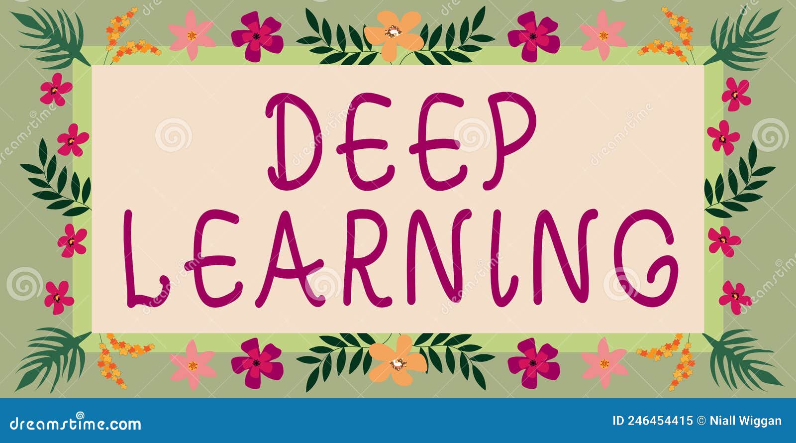 Text Sign Showing Deep Learning. Business Approach Hierarchical ...