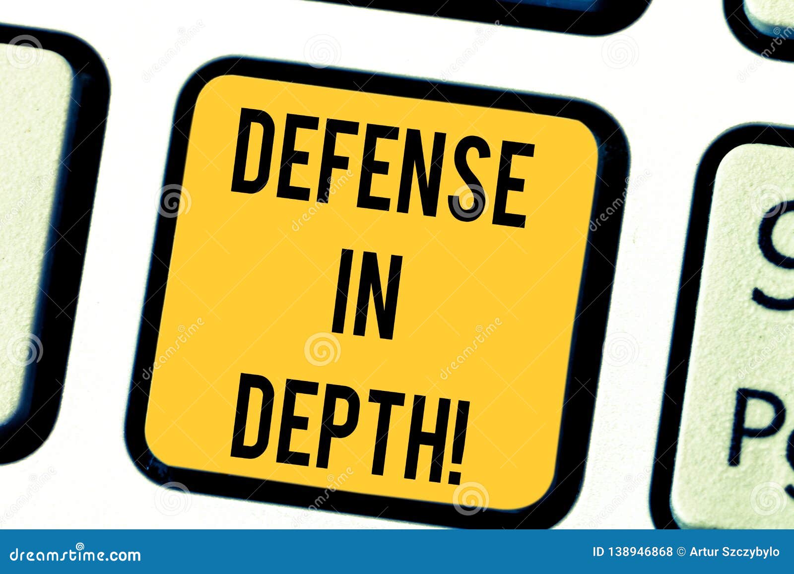Text Sign Showing Defense in Depth. Conceptual Photo Arrangement ...
