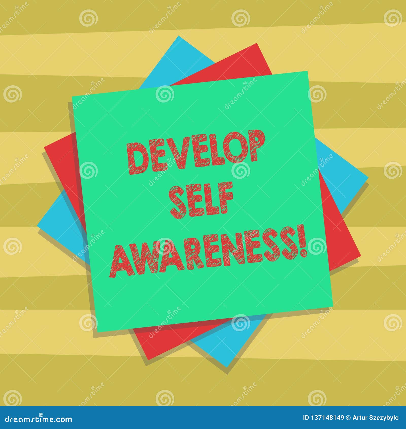 Text Sign Showing Develop Self Awareness. Conceptual Photo Improve ...