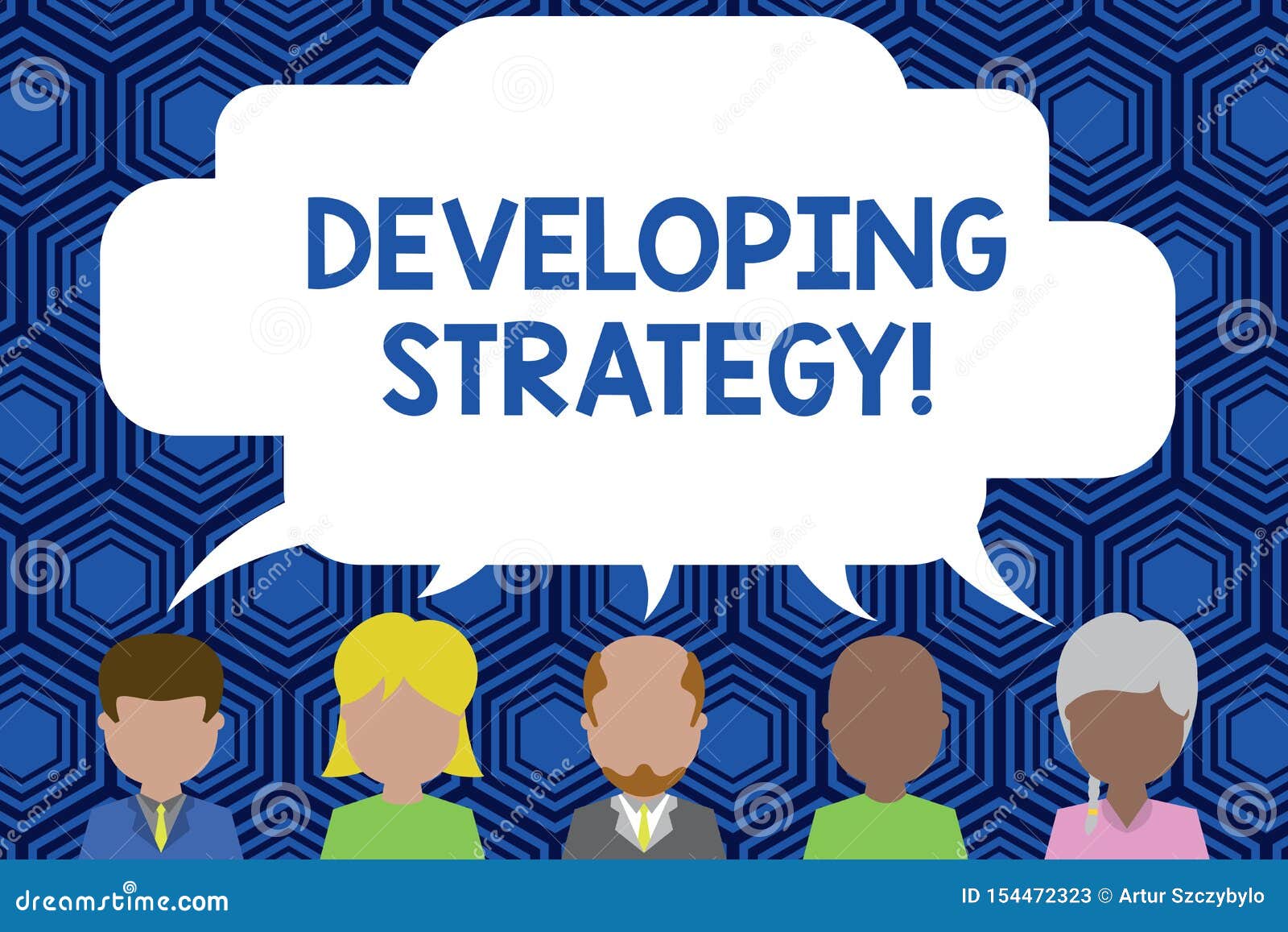 Text Sign Showing Developing Strategy. Conceptual Photo Organizations ...