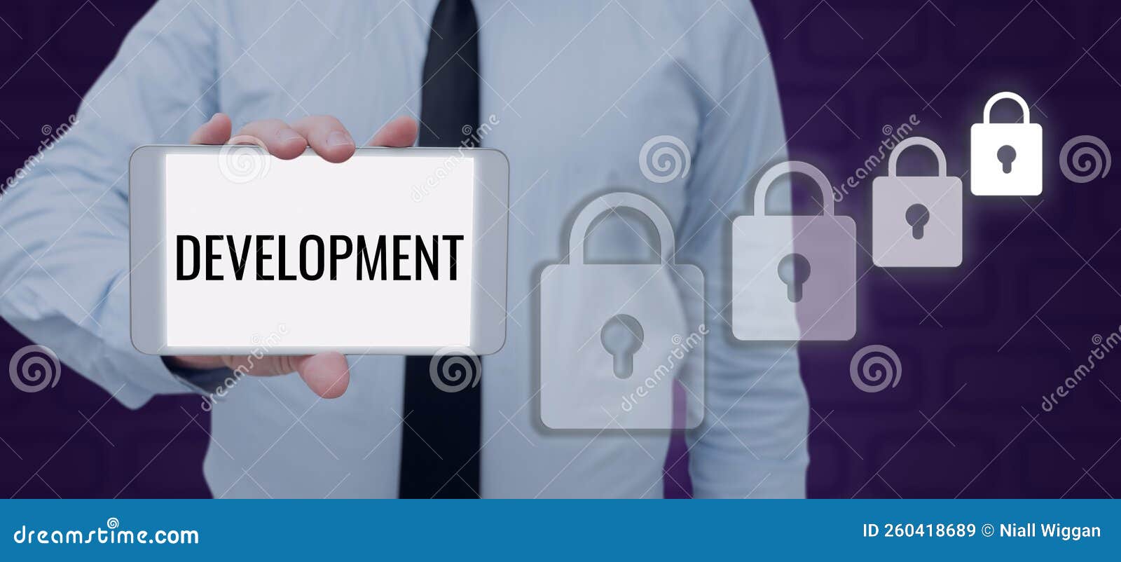 Hand Writing Sign Development. Business Overview a Cycle in Which ...