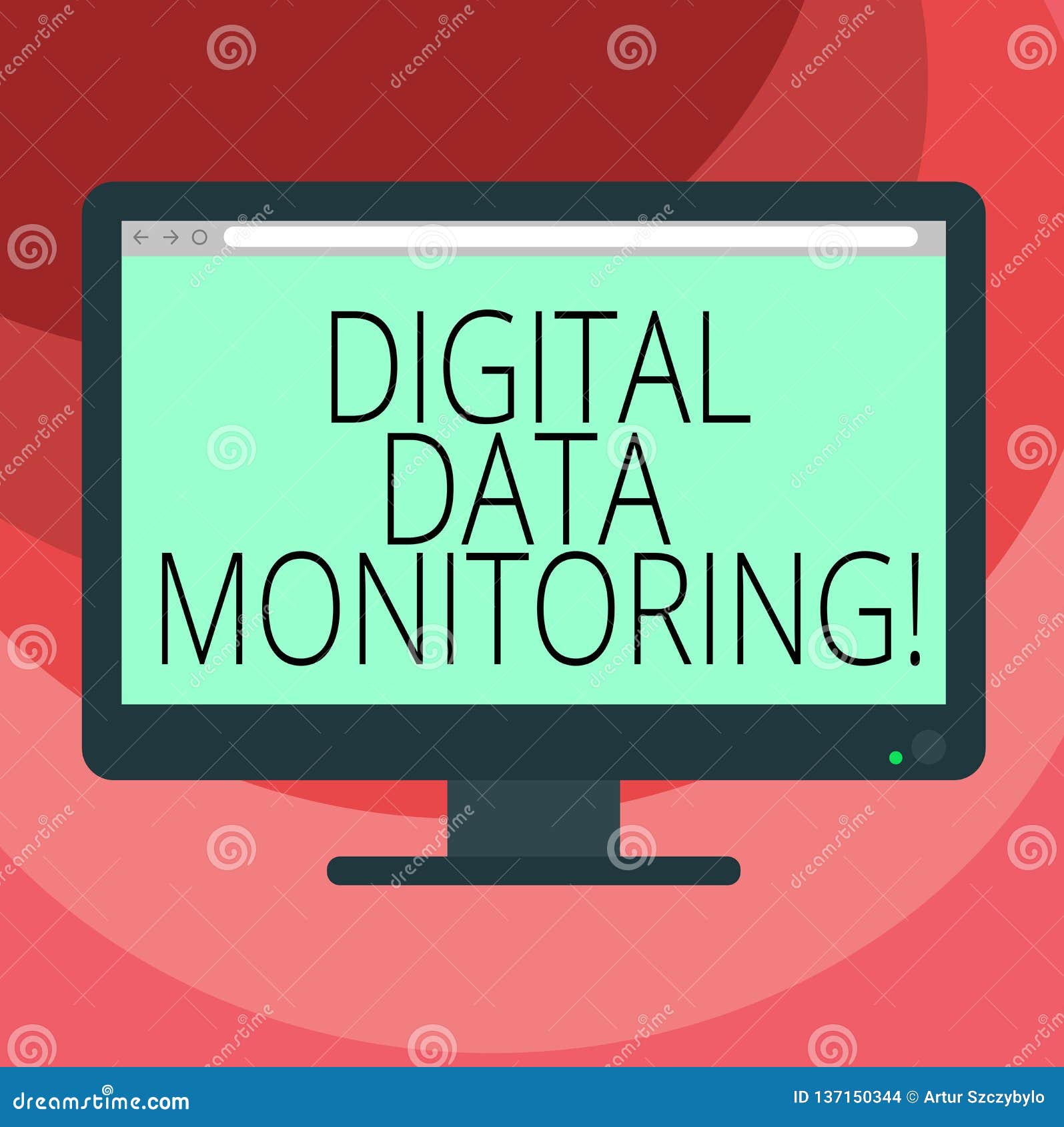 Text Sign Showing Digital Data Monitoring. Conceptual Photo Routine ...