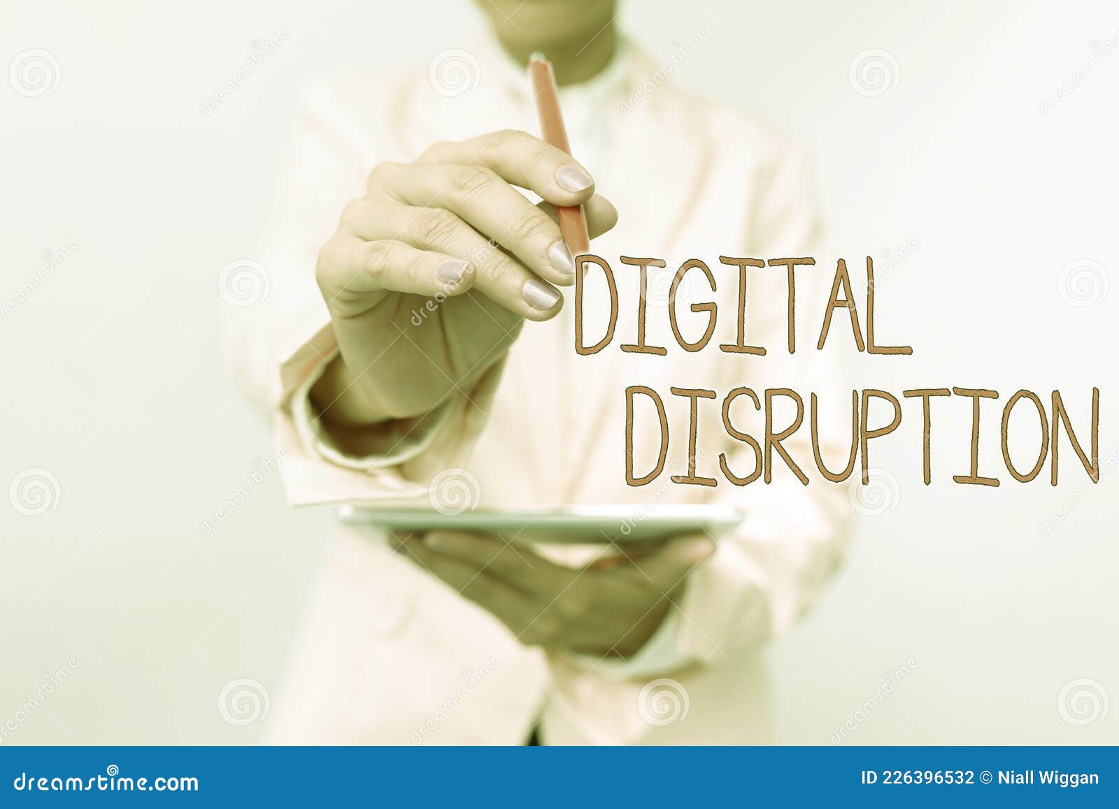 Text Sign Showing Digital Disruption. Word Written on Transformation ...