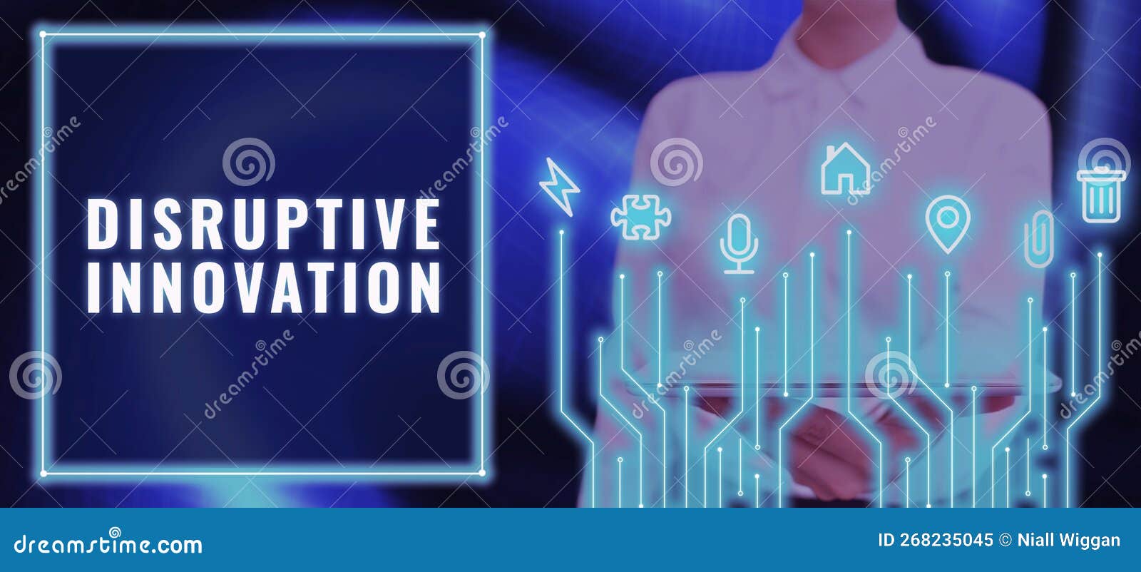 Text Sign Showing Disruptive Innovation. Concept Meaning Transformation ...