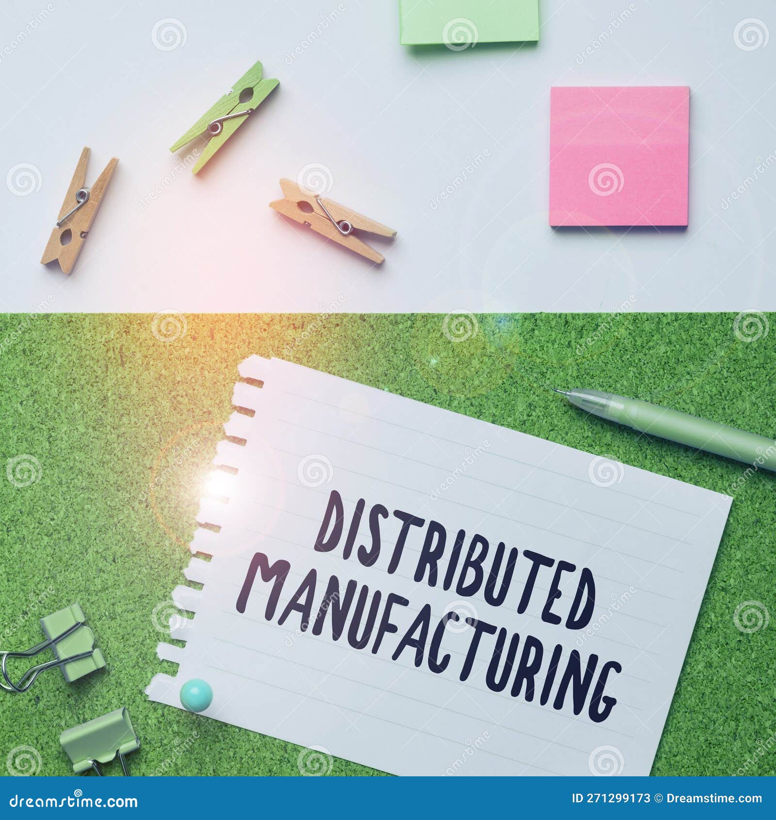 Text Sign Showing Distributed Manufacturing. Business Concept Practiced ...