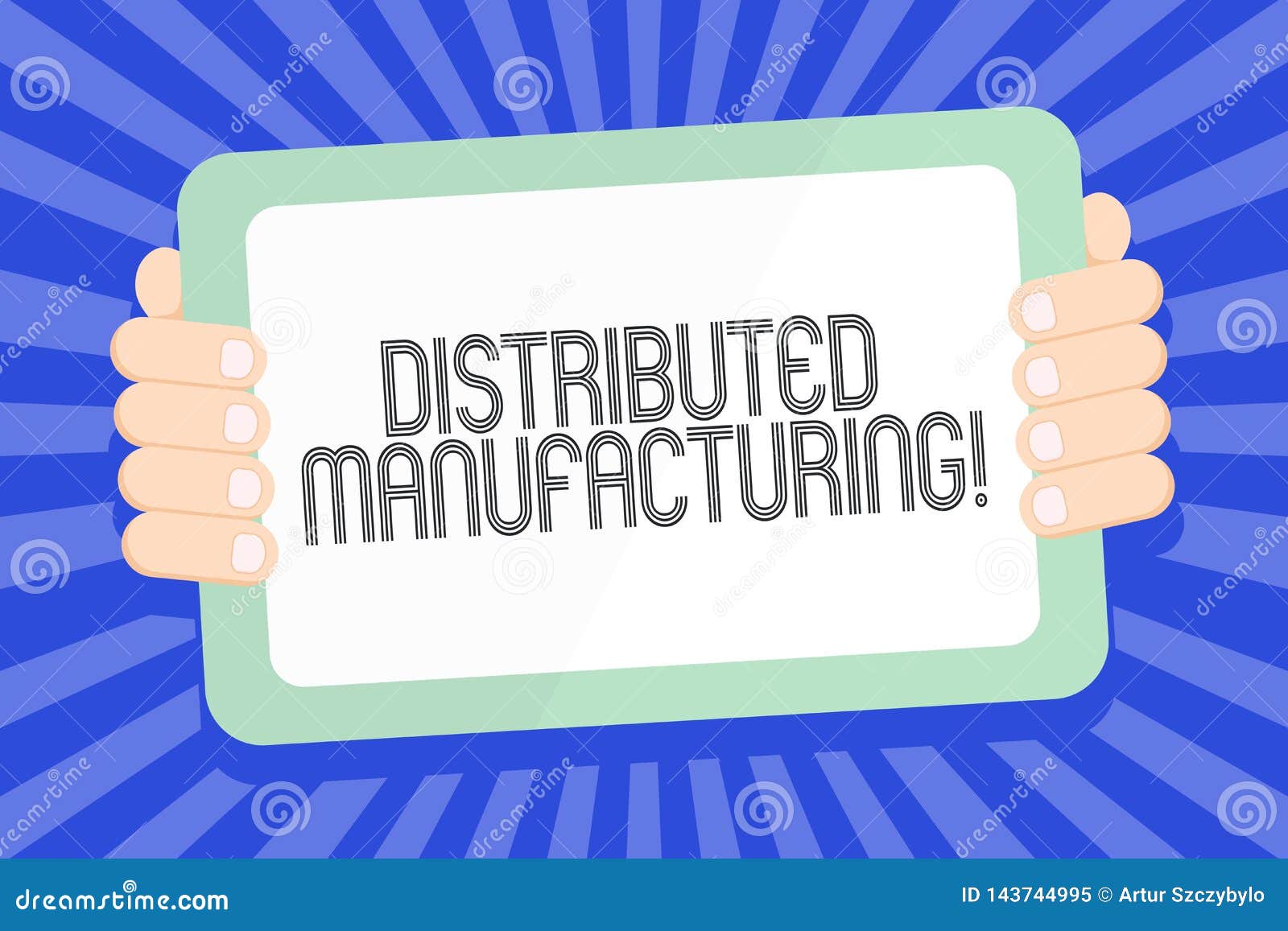 Text Sign Showing Distributed Manufacturing. Conceptual Photo Practiced ...