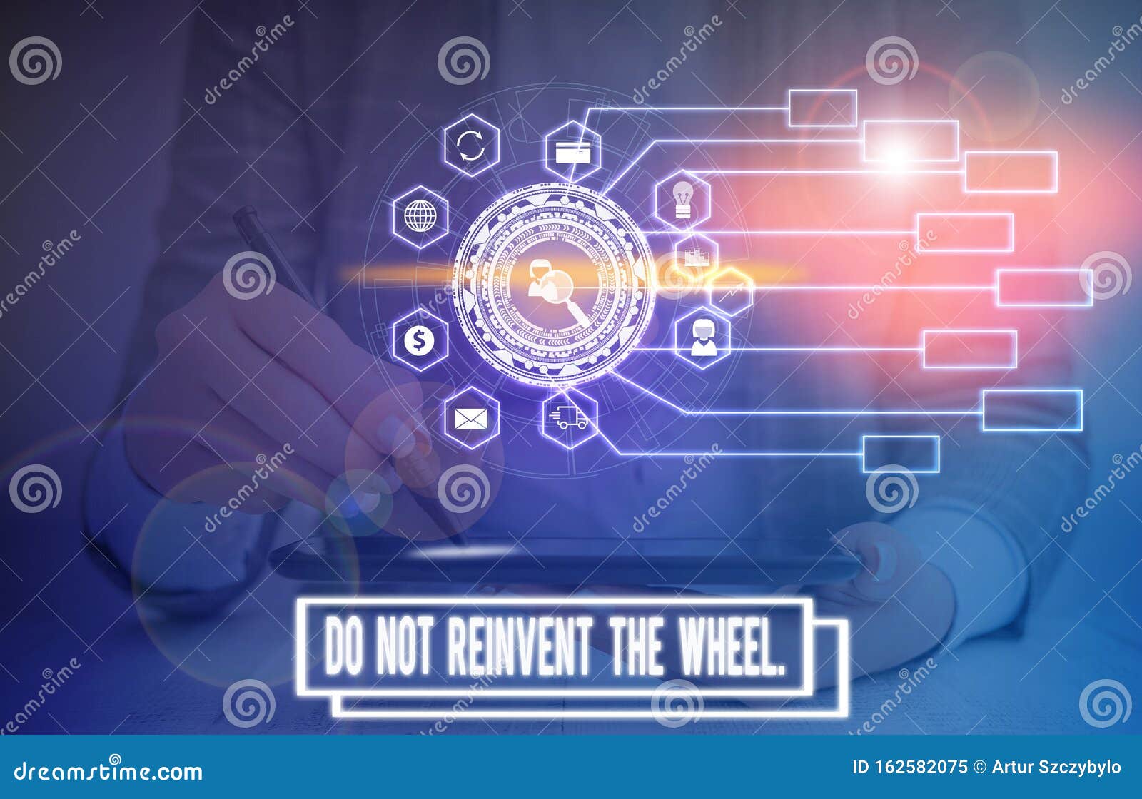 Text Sign Showing Do Not Reinvent the Wheel. Conceptual Photo Stop ...