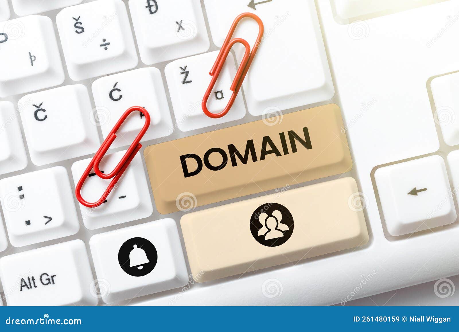 Text Sign Showing Domain. Word for Identification String that Defines a ...