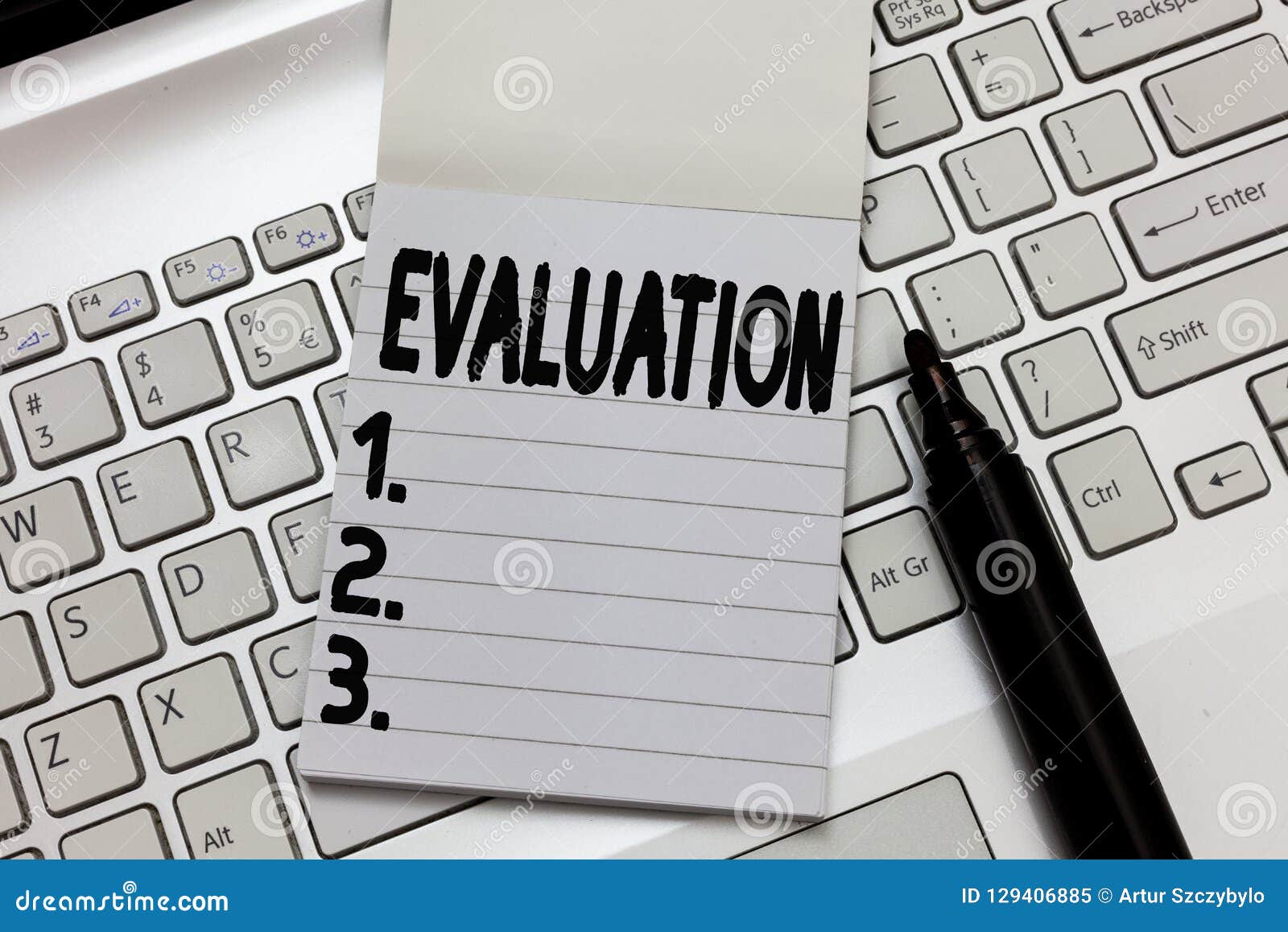 Text Sign Showing Evaluation. Conceptual Photo Judgment Feedback ...