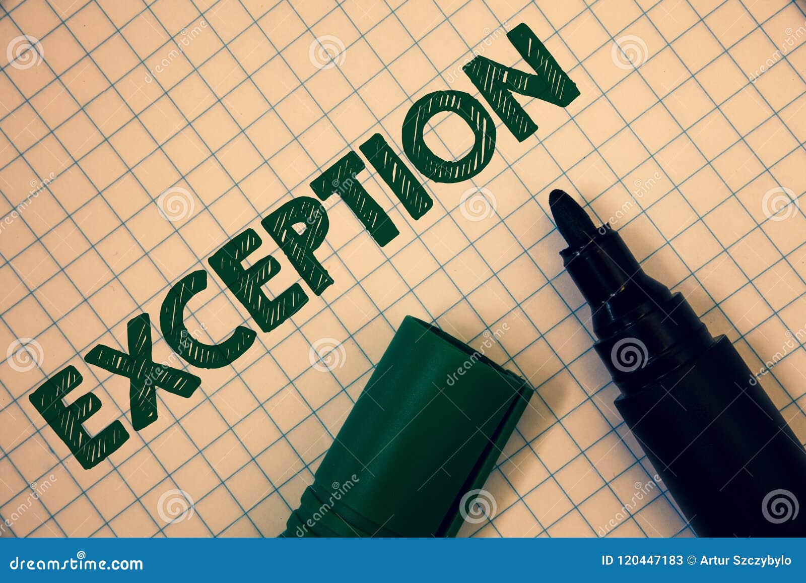 Text Sign Showing Exception. Conceptual Photo Person or Thing that is ...