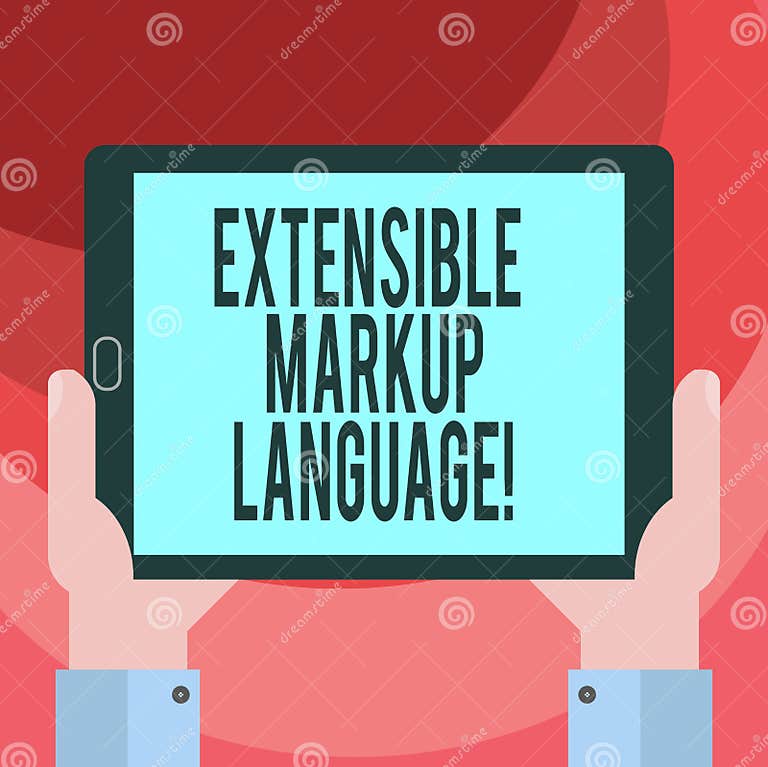 Text Sign Showing Extensible Markup Language. Conceptual Photo Computer ...