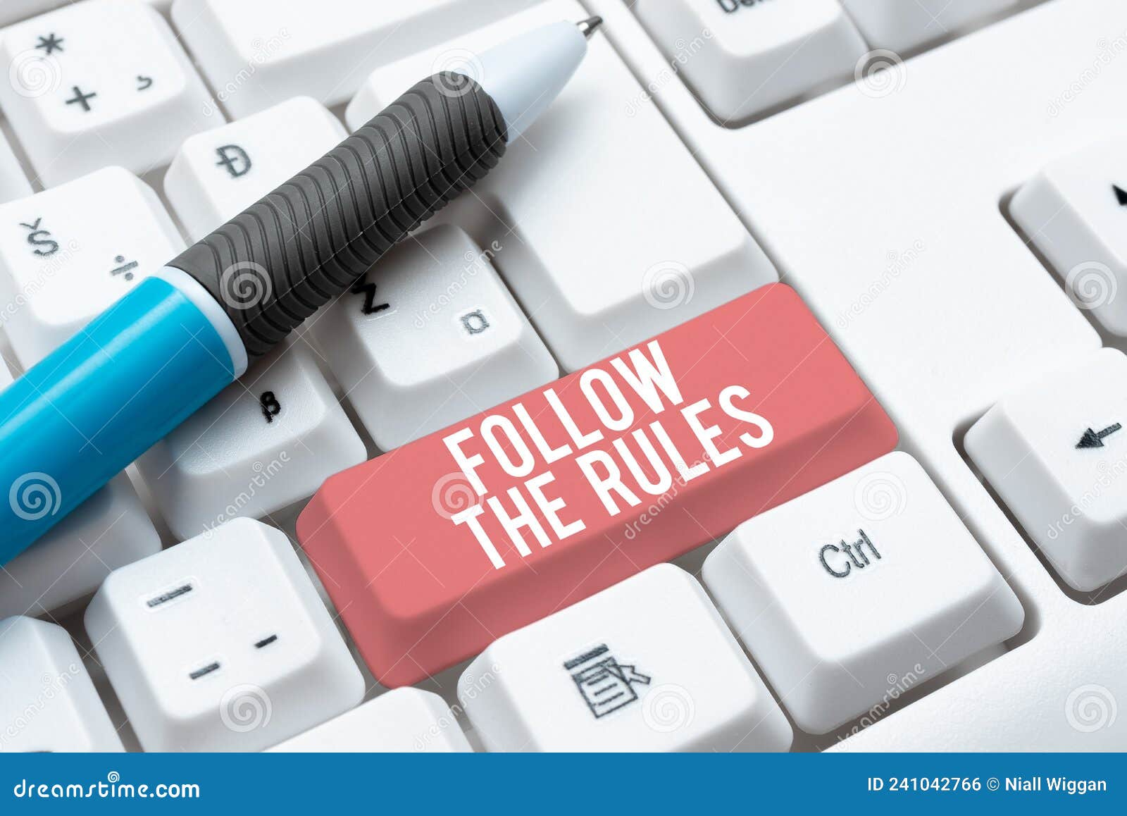 Text Sign Showing Follow the Rules. Word for Learn To Conform the ...