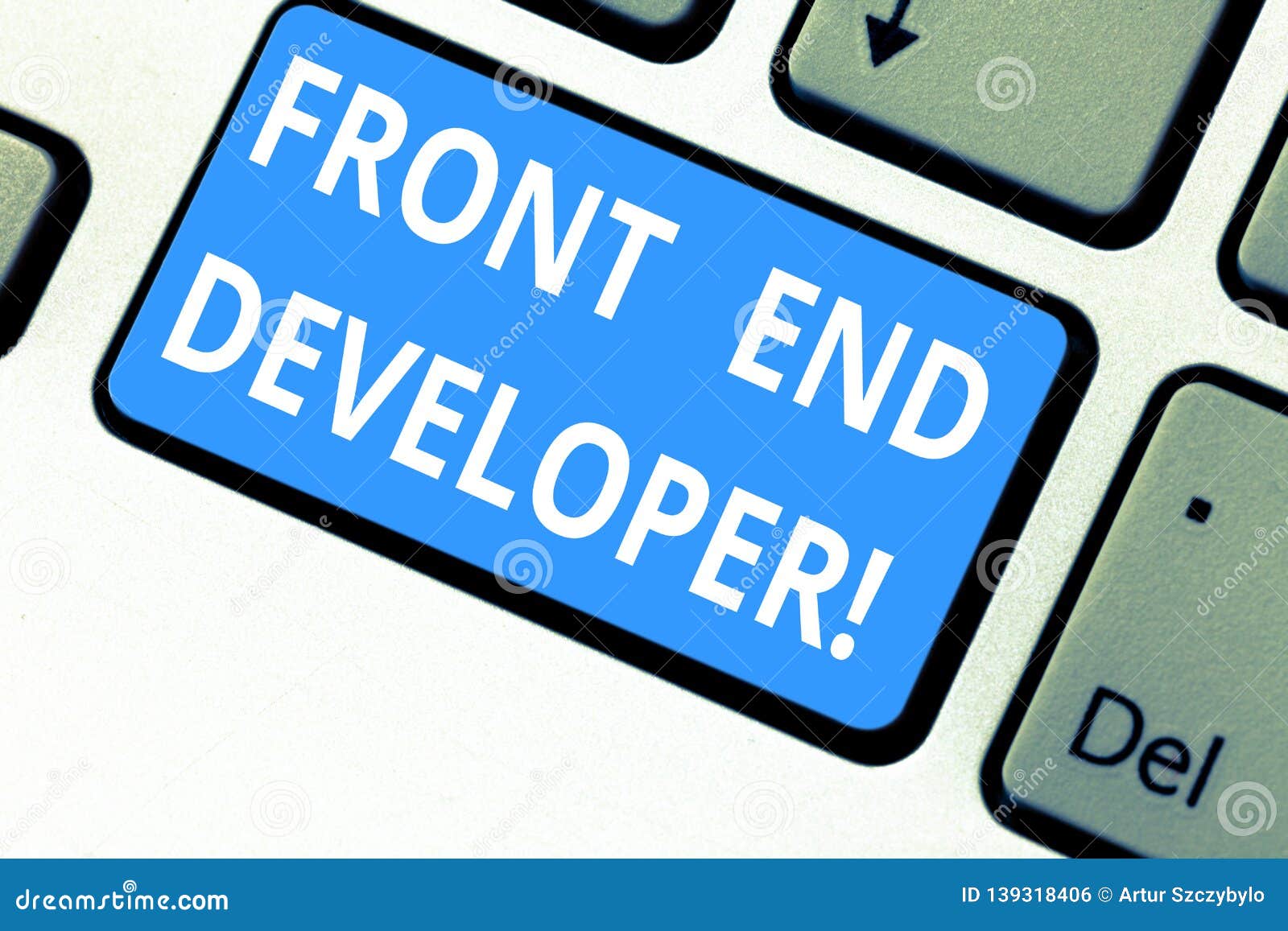 Text Sign Showing Front End Developer. Conceptual Photo Computer ...