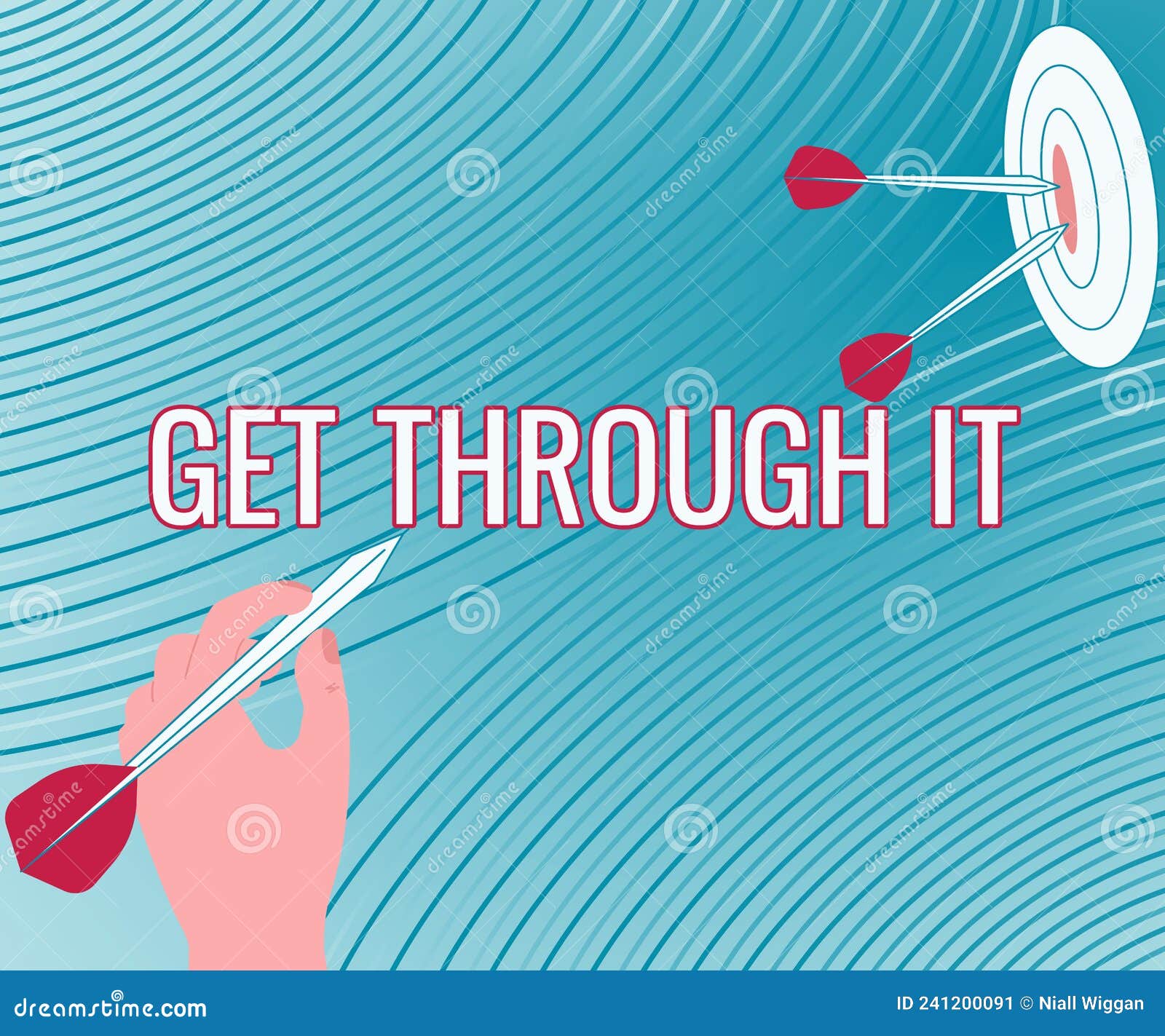 Text Sign Showing Get through it. Concept Meaning Overcome the ...