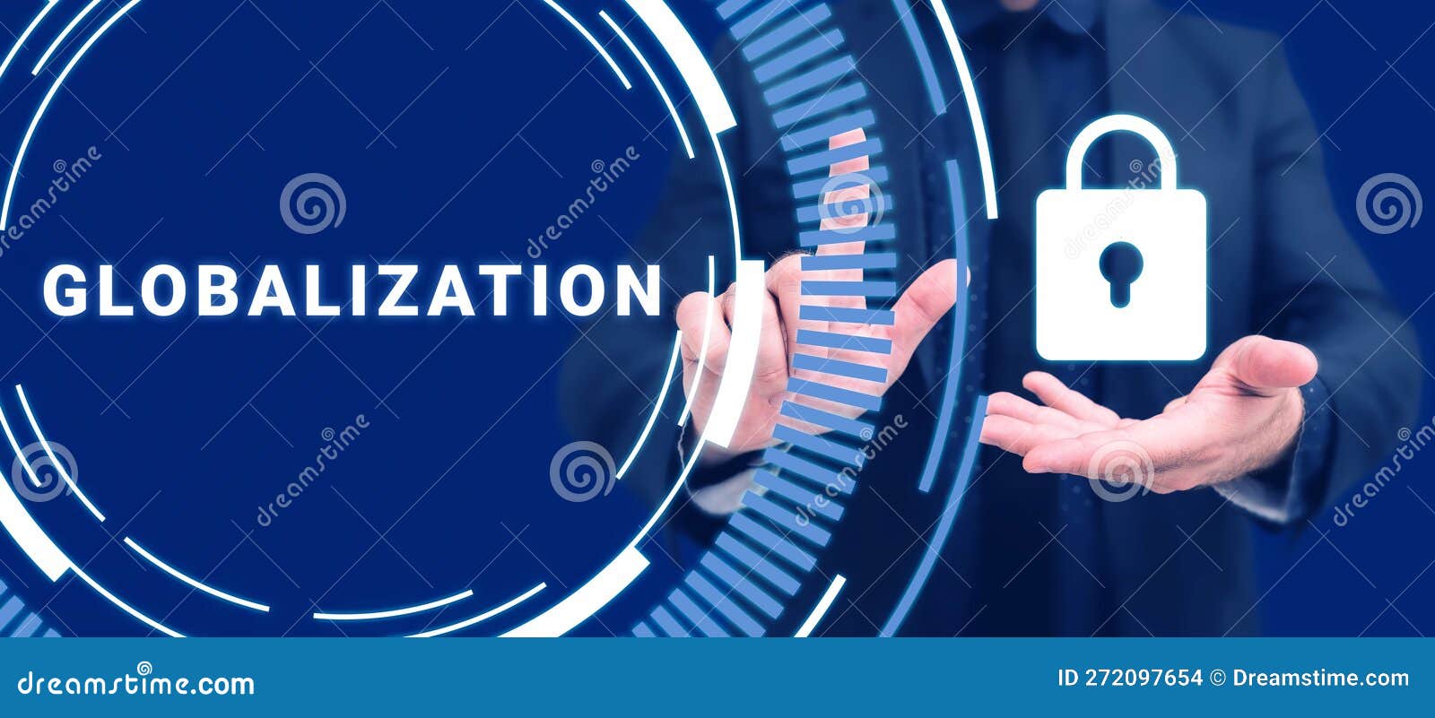 Text Sign Showing Globalization. Word Written on Development of an ...