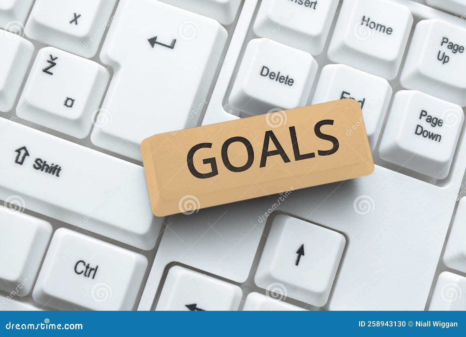 Text Caption Presenting Goals. Business Concept Desired Result that ...