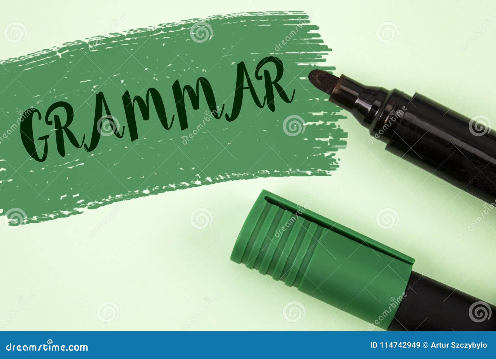 Text Sign Showing Grammar. Conceptual Photo System and Structure of a ...