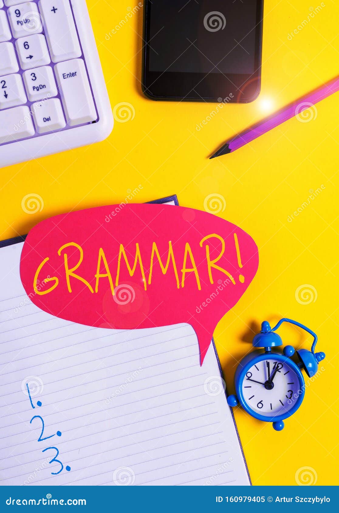 Text Sign Showing Grammar. Conceptual Photo Whole System Structure ...