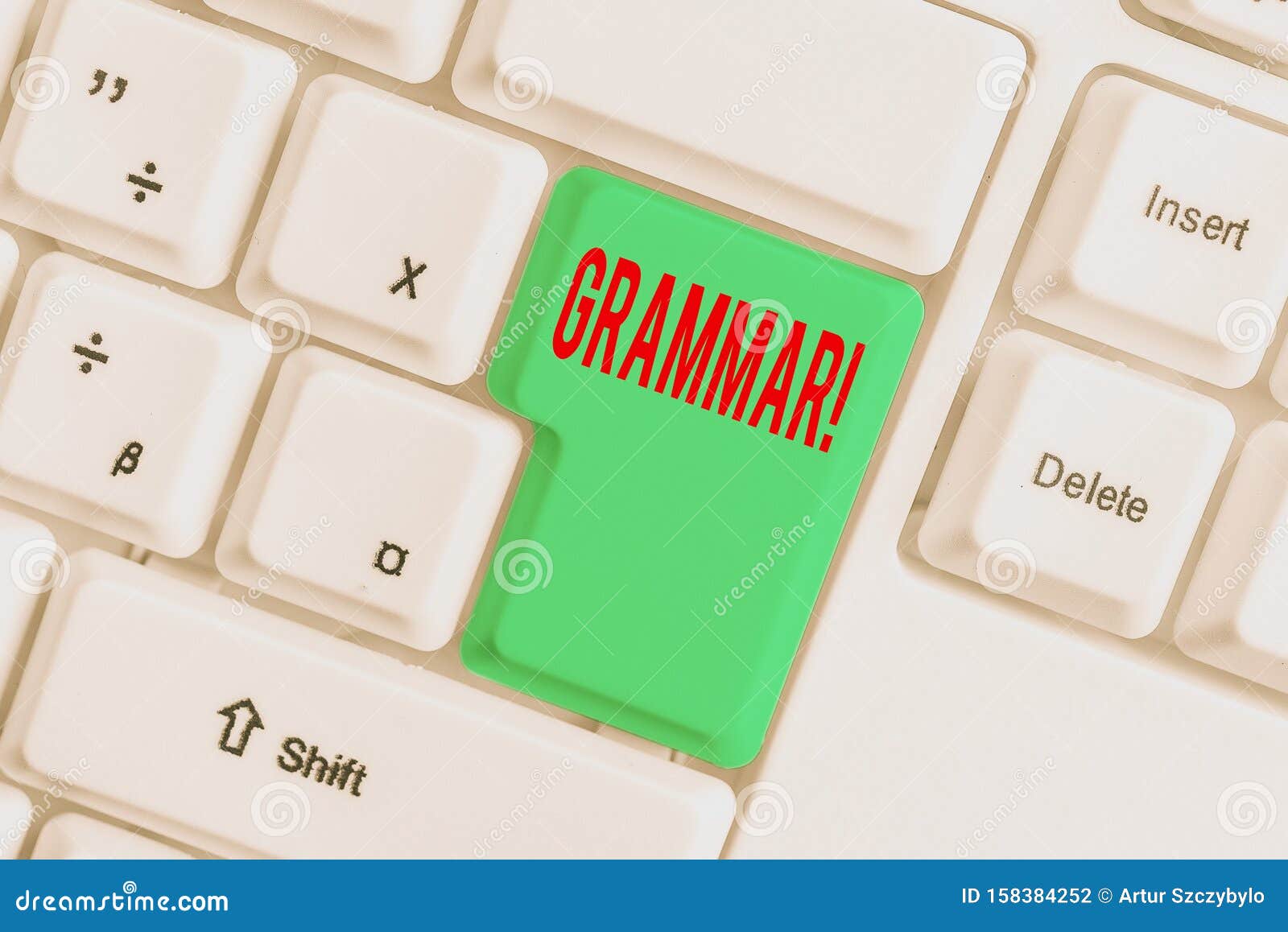 Text Sign Showing Grammar. Conceptual Photo Whole System Structure ...