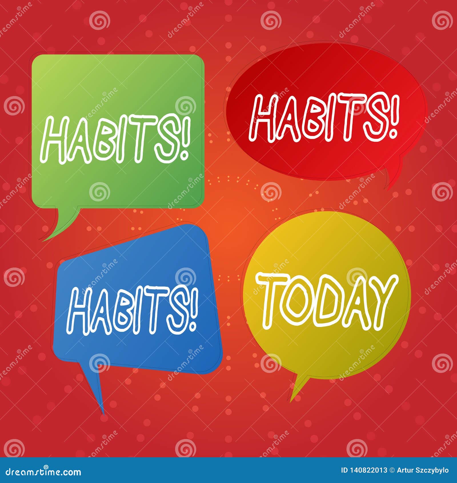 Text Sign Showing Habits. Conceptual Photo Regular Tendency or Practice ...